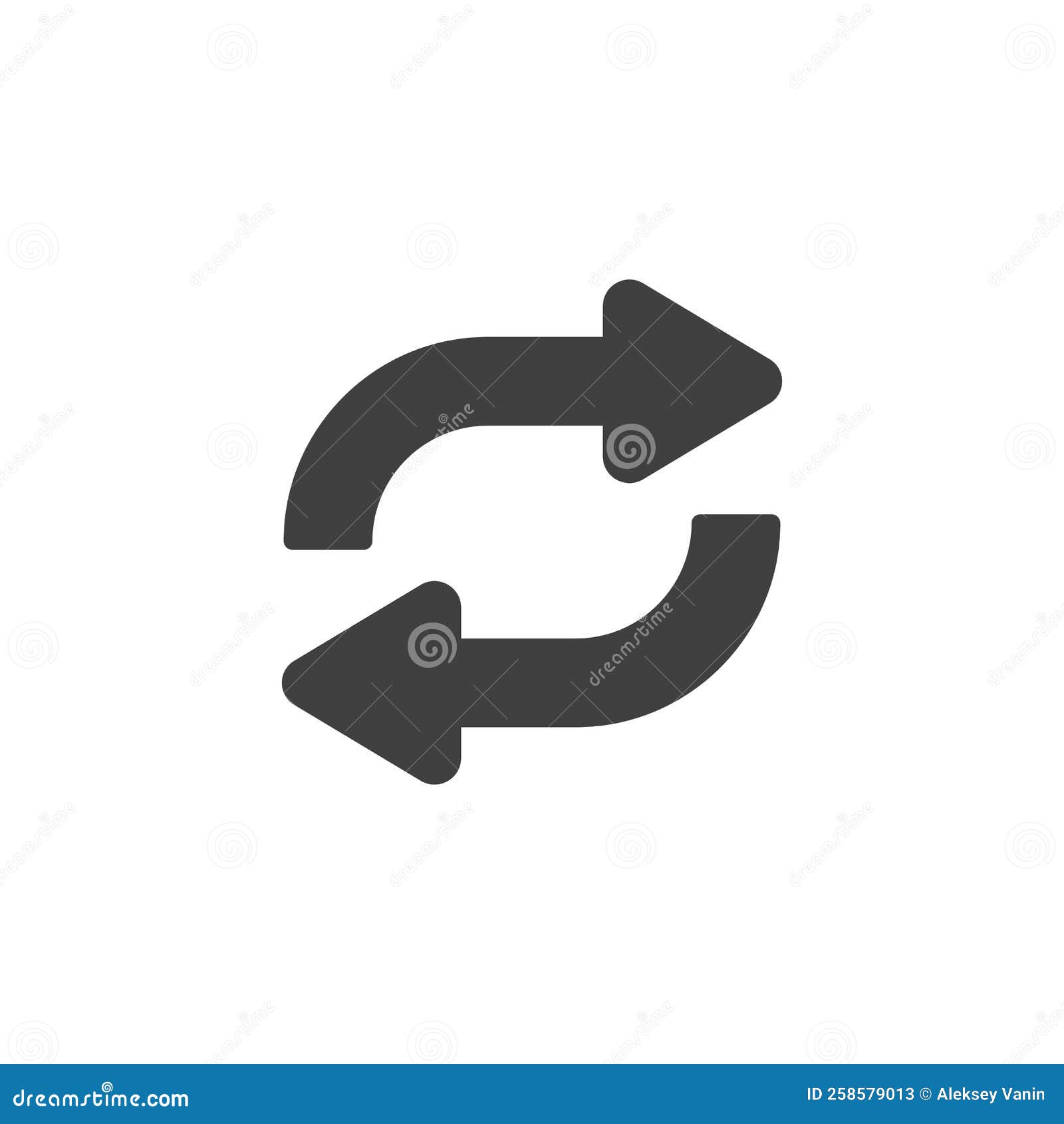 Reverse arrows vector icon stock vector. Illustration of exchange ...
