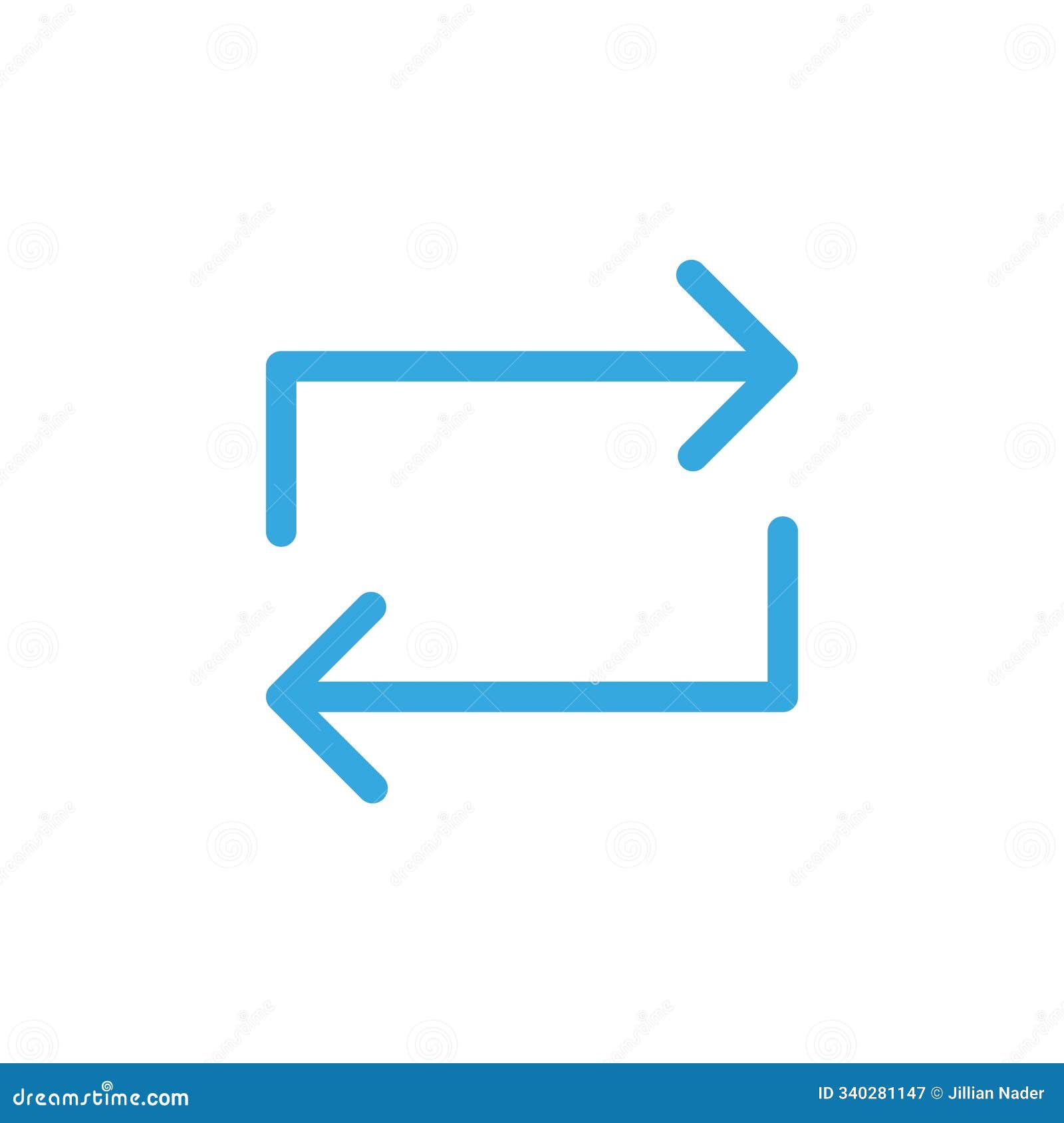 Reverse Button Hand Drawn Outline Doodle Icon. Cartoon Vector ...