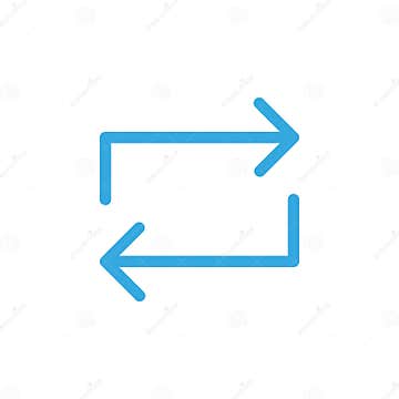 Reverse Button Icon Simple Vector Symbol Stock Vector - Illustration of ...