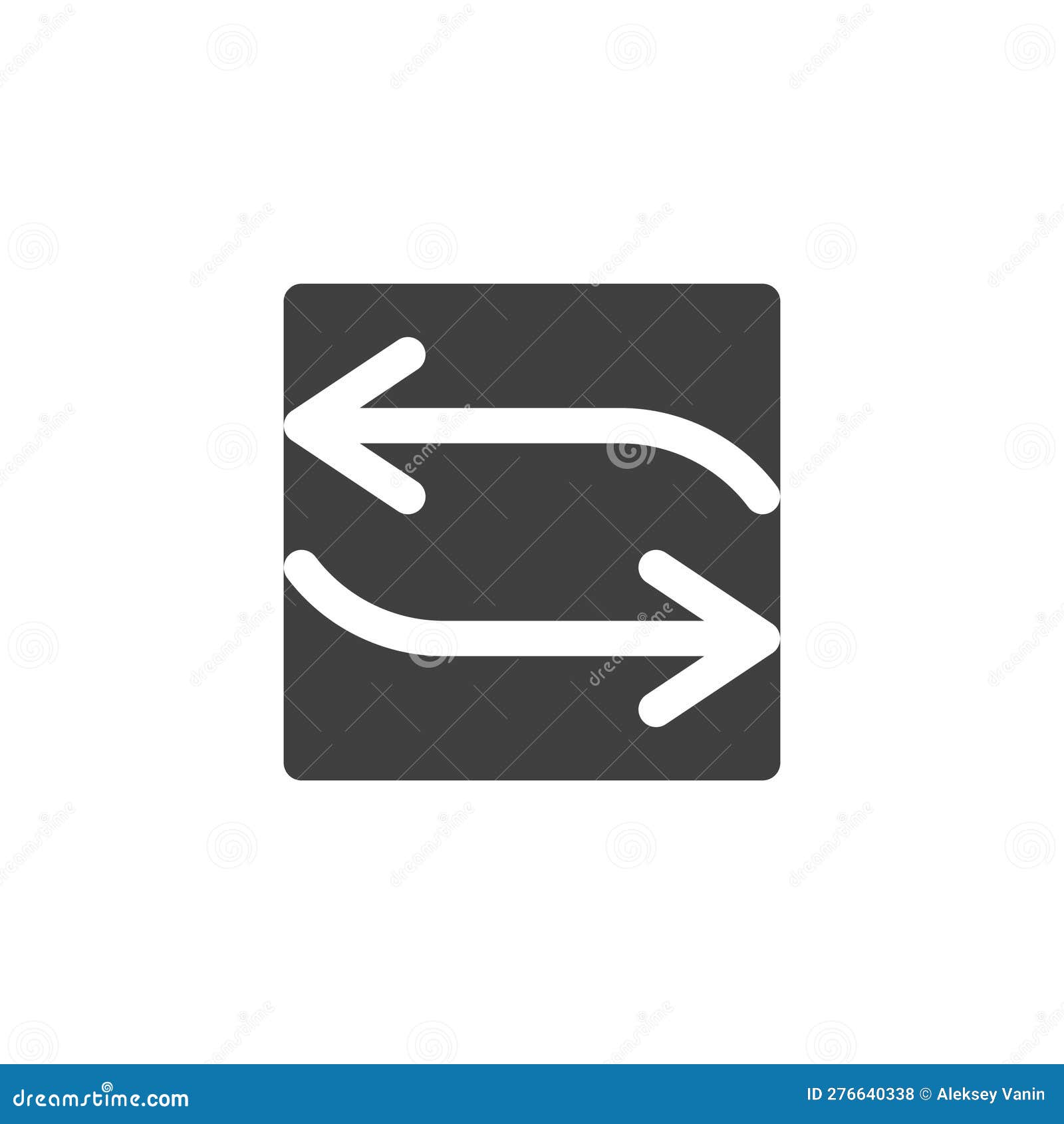 Reverse button vector icon stock vector. Illustration of simple - 276640338