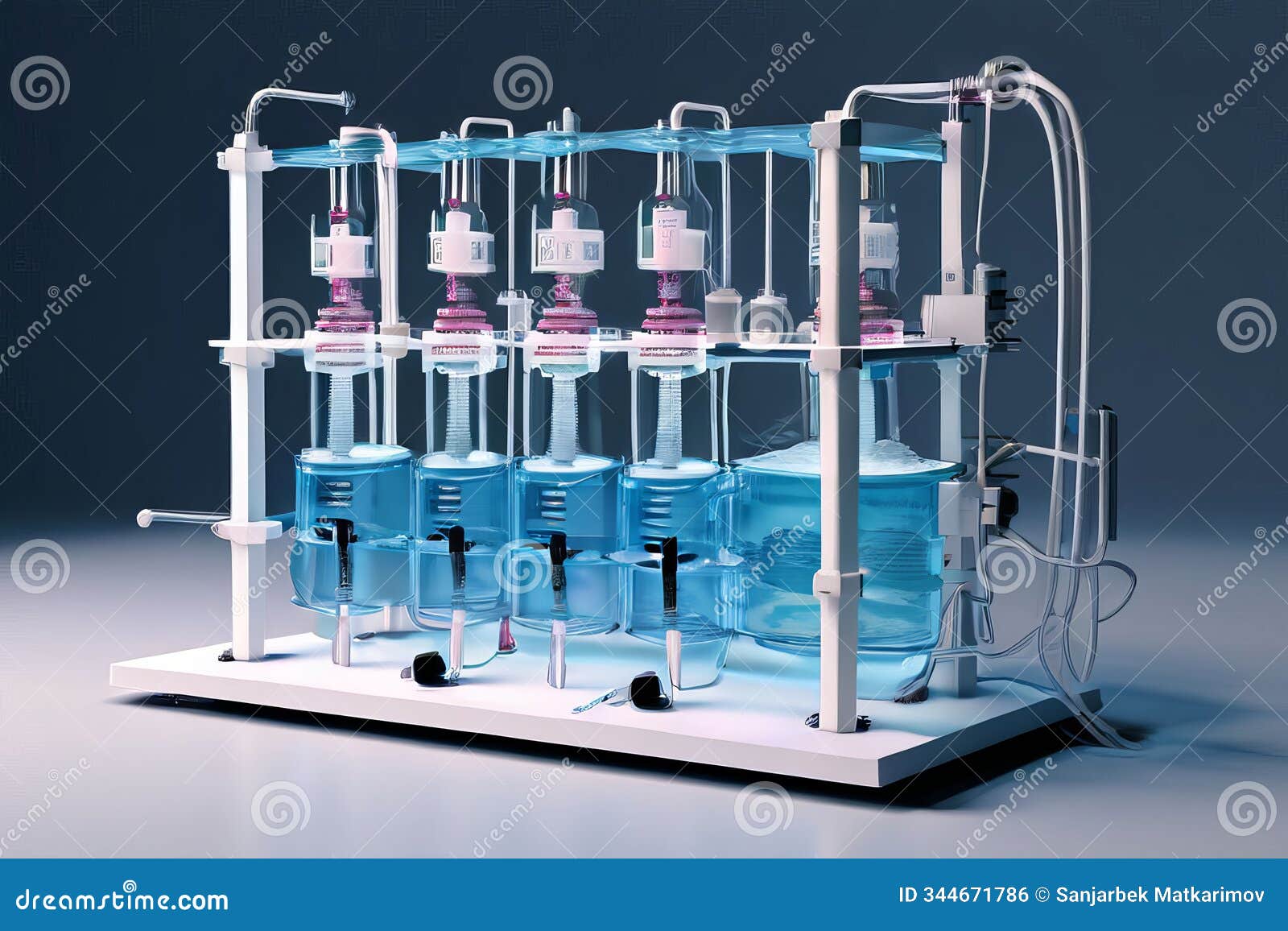 Reverse Electrodialysis Stack a Series of Membranes Extracting Stock ...