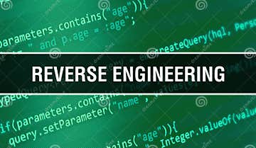 Reverse Engineering with Binary Code Digital Technology Background. Abstract Background with ...