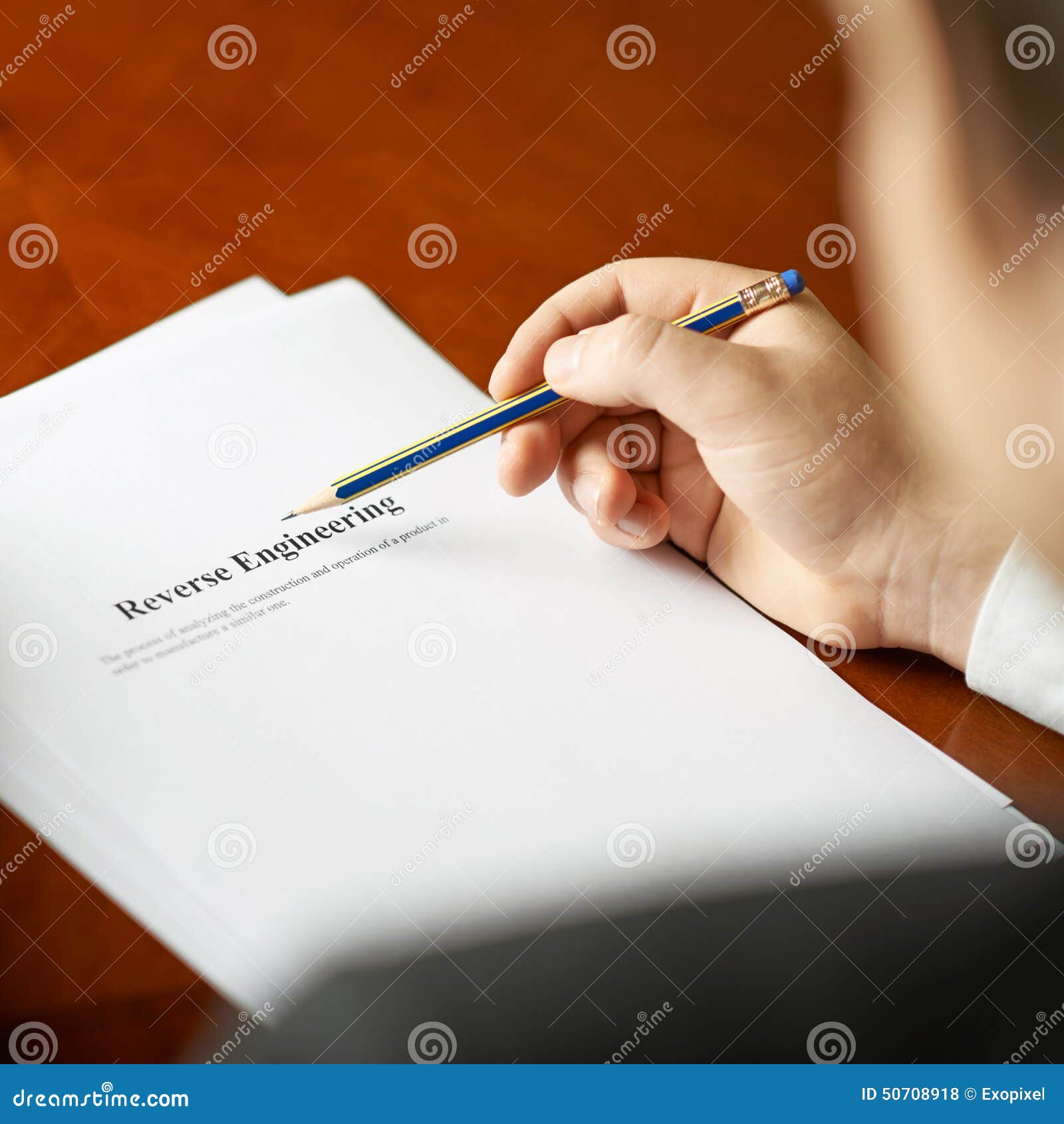 Reverse Engineering Definition Composition Stock Photo - Image of ...