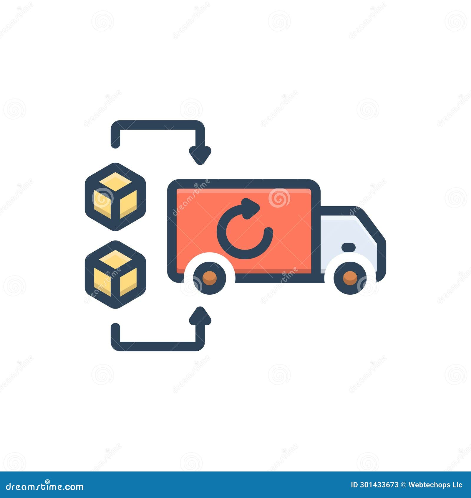 Reverse Logistics Icon. Monochrome Simple Sign From Logistics ...