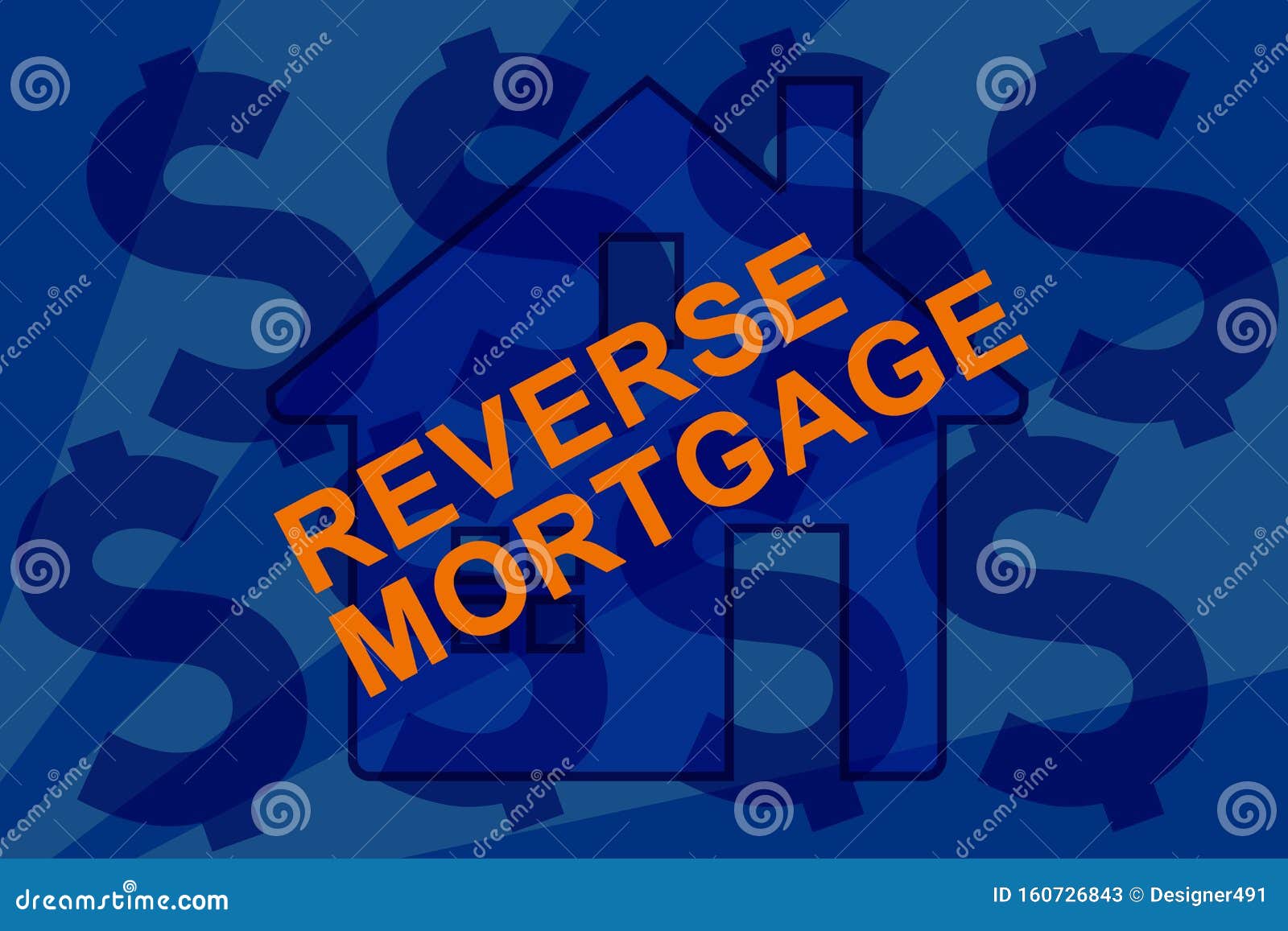 Reverse Mortgage Word Cloud Concept On A Cloud Background Royalty-Free ...