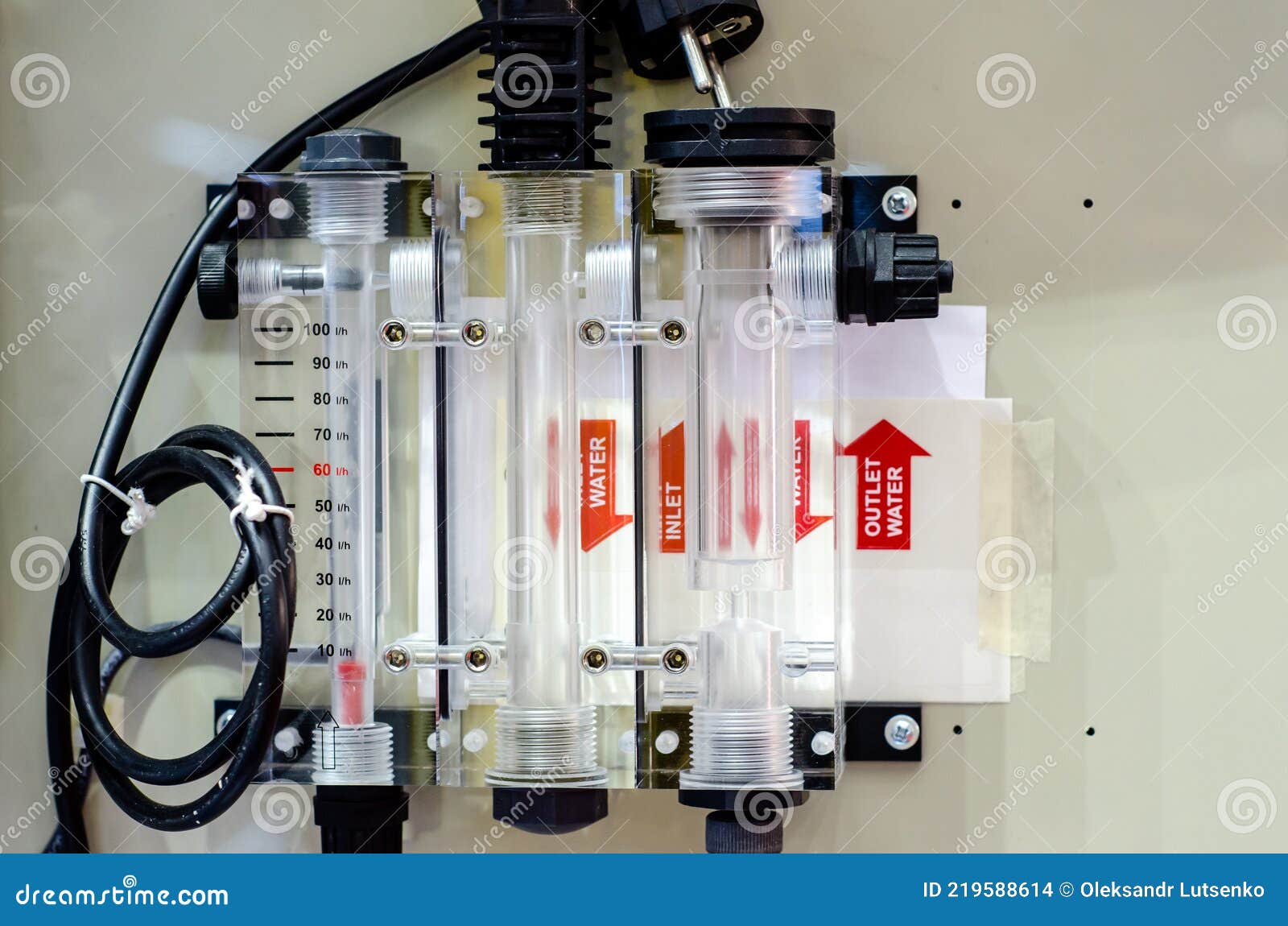 Rotameter And Pressure Dial Gauge Measuring Device For Measure ...