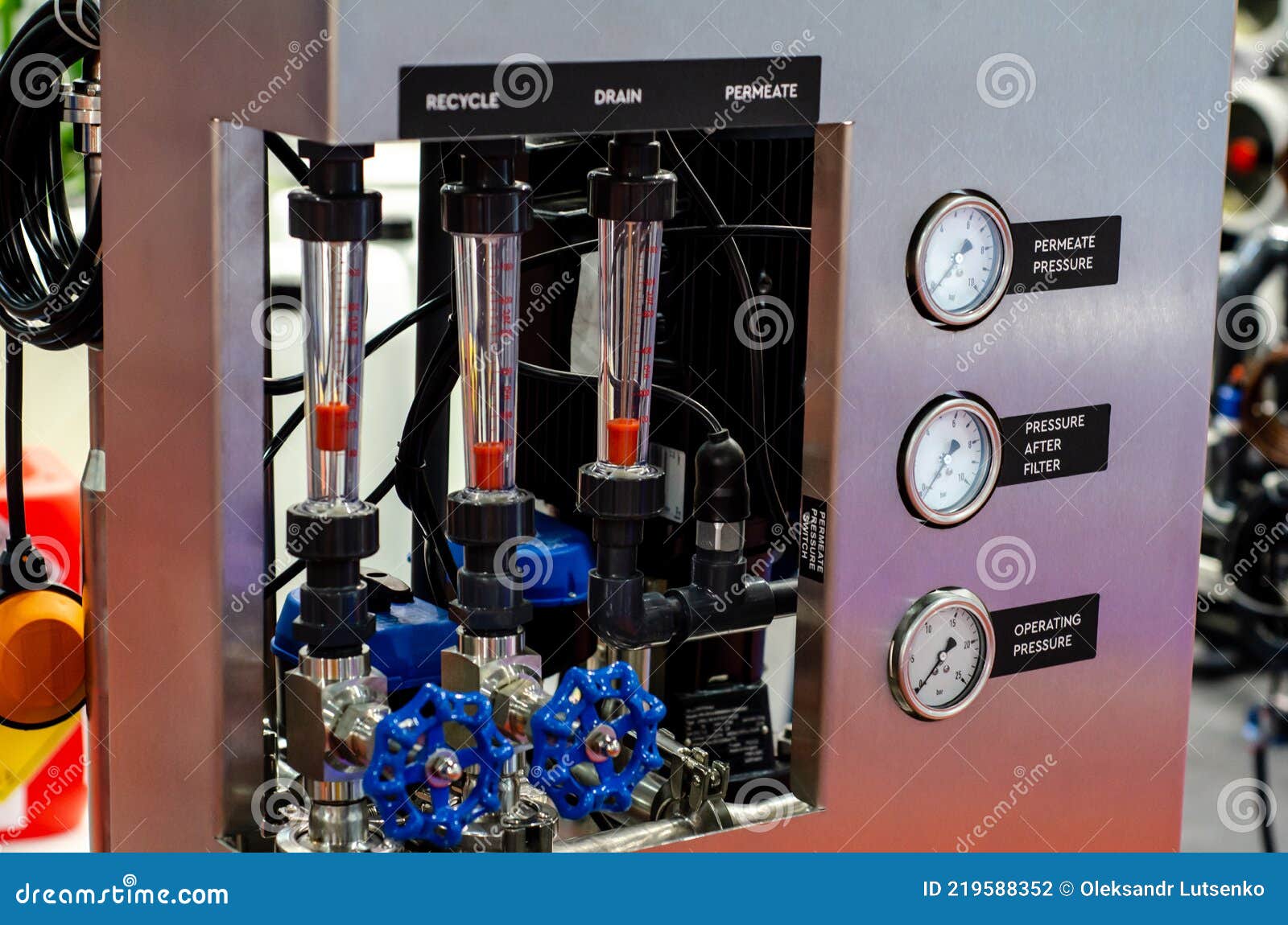 Rotameter And Pressure Dial Gauge Measuring Device For Measure ...