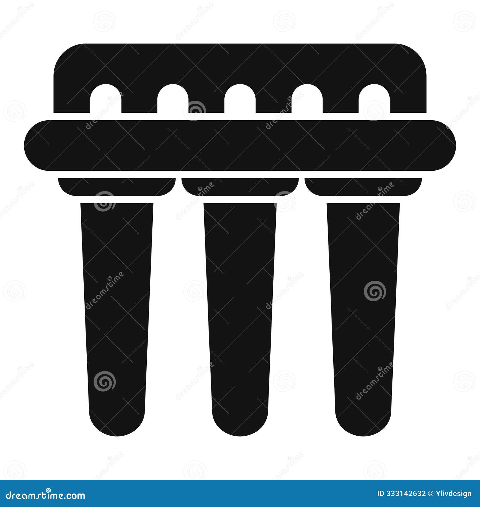 Reverse Osmosis Water Filter System Icon Showing Water Purification ...