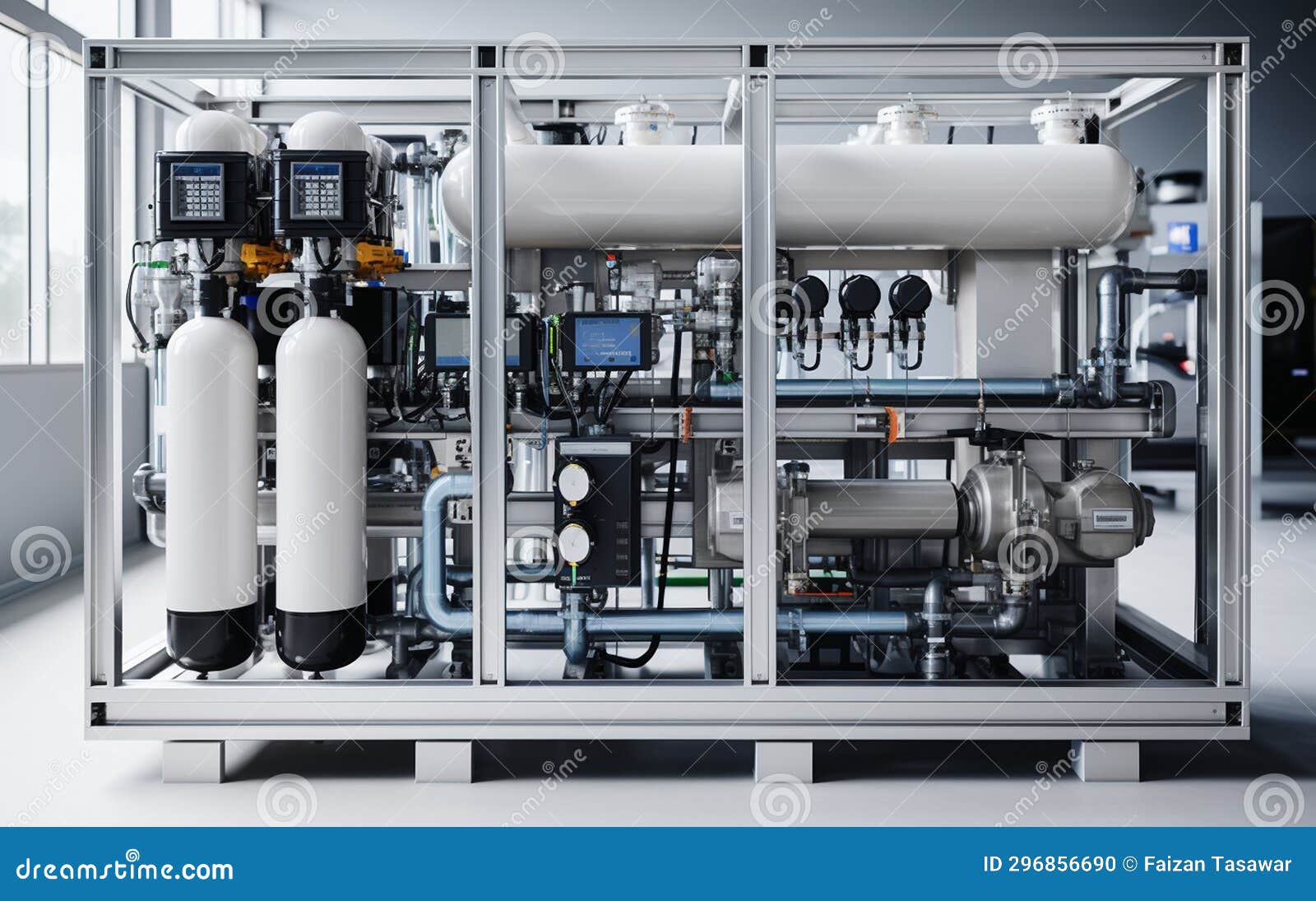 Reverse Osmosis Water Plant on White Background -Generative Ai Stock ...