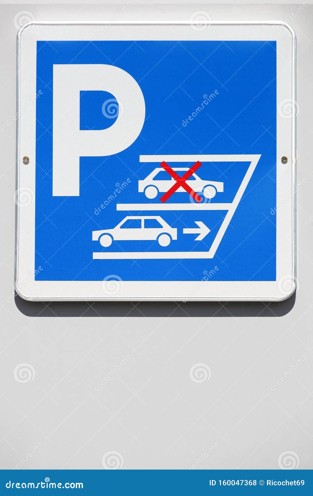 Reverse Parking only Sign at Work Stock Photo - Image of safety, park ...