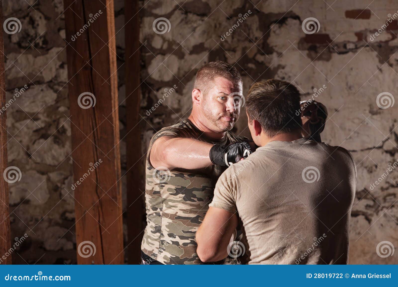 Reverse Punch Hits Opponent Stock Photo - Image of fighter, fighting ...