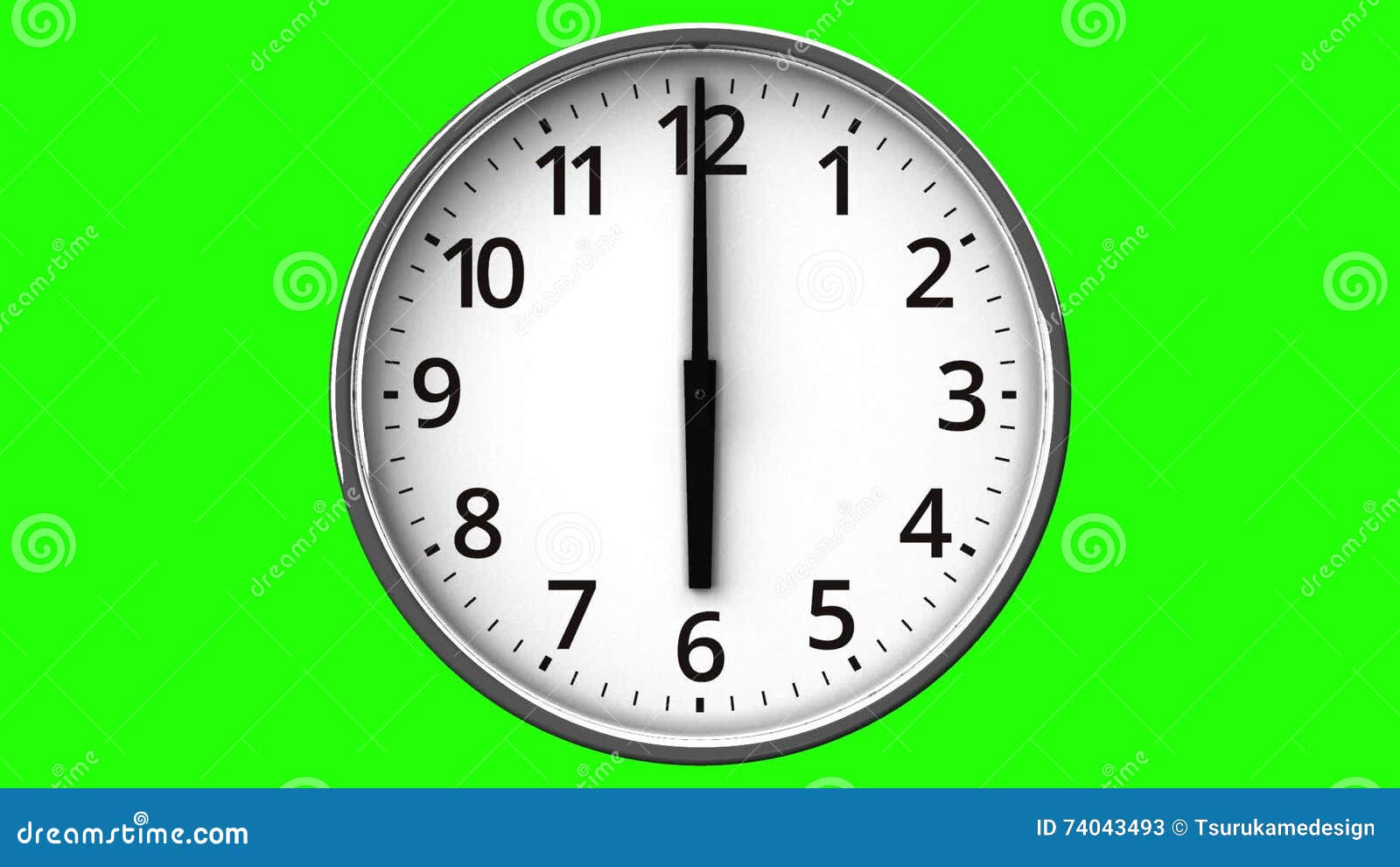 Reverse Rotation Clock stock video. Video of invert, green - 74043493