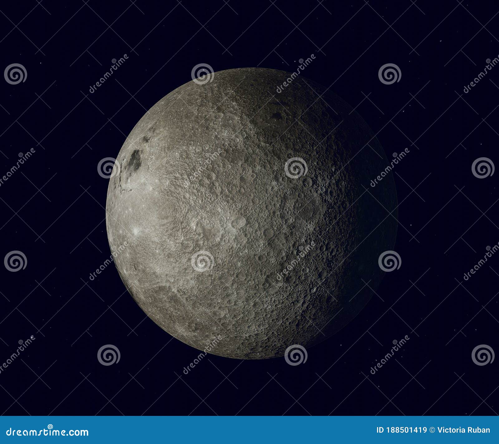 The Reverse Side of the Moon Stock Illustration - Illustration of ...