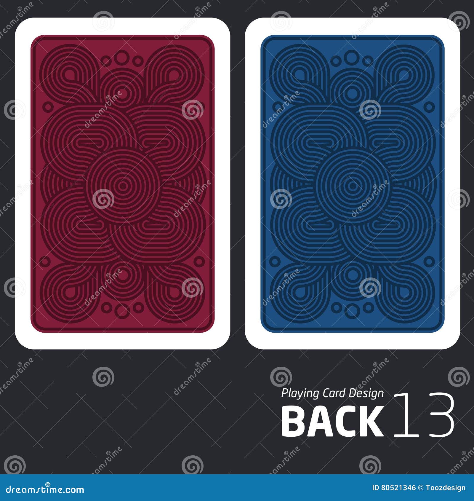 The Reverse Side of a Playing Card for Blackjack Other Game with Stock ...
