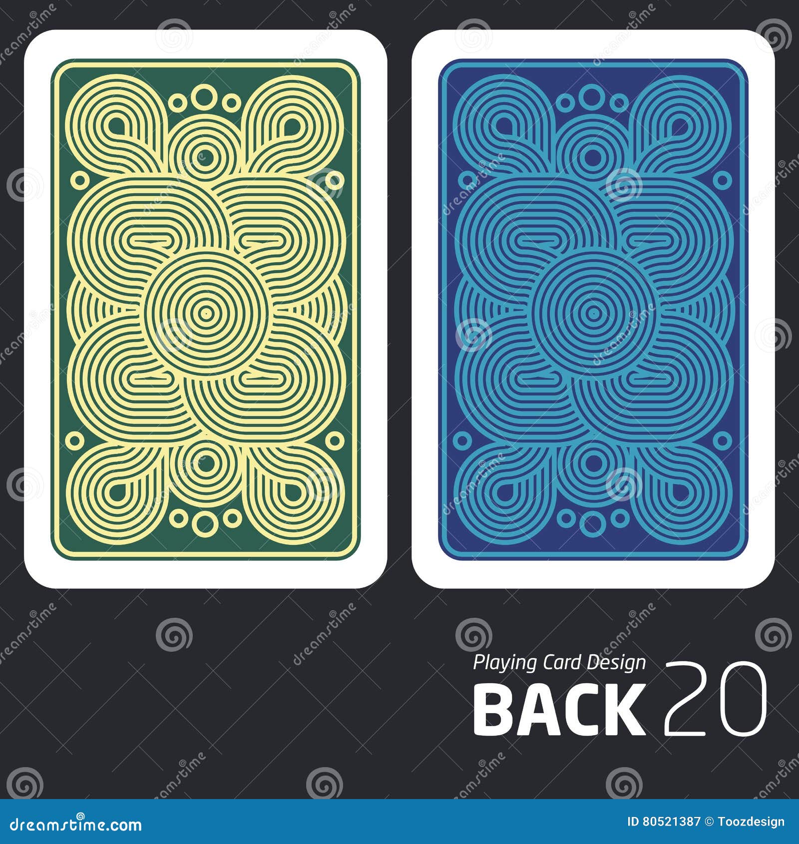 The Reverse Side of a Playing Card for Blackjack Other Game with Stock ...