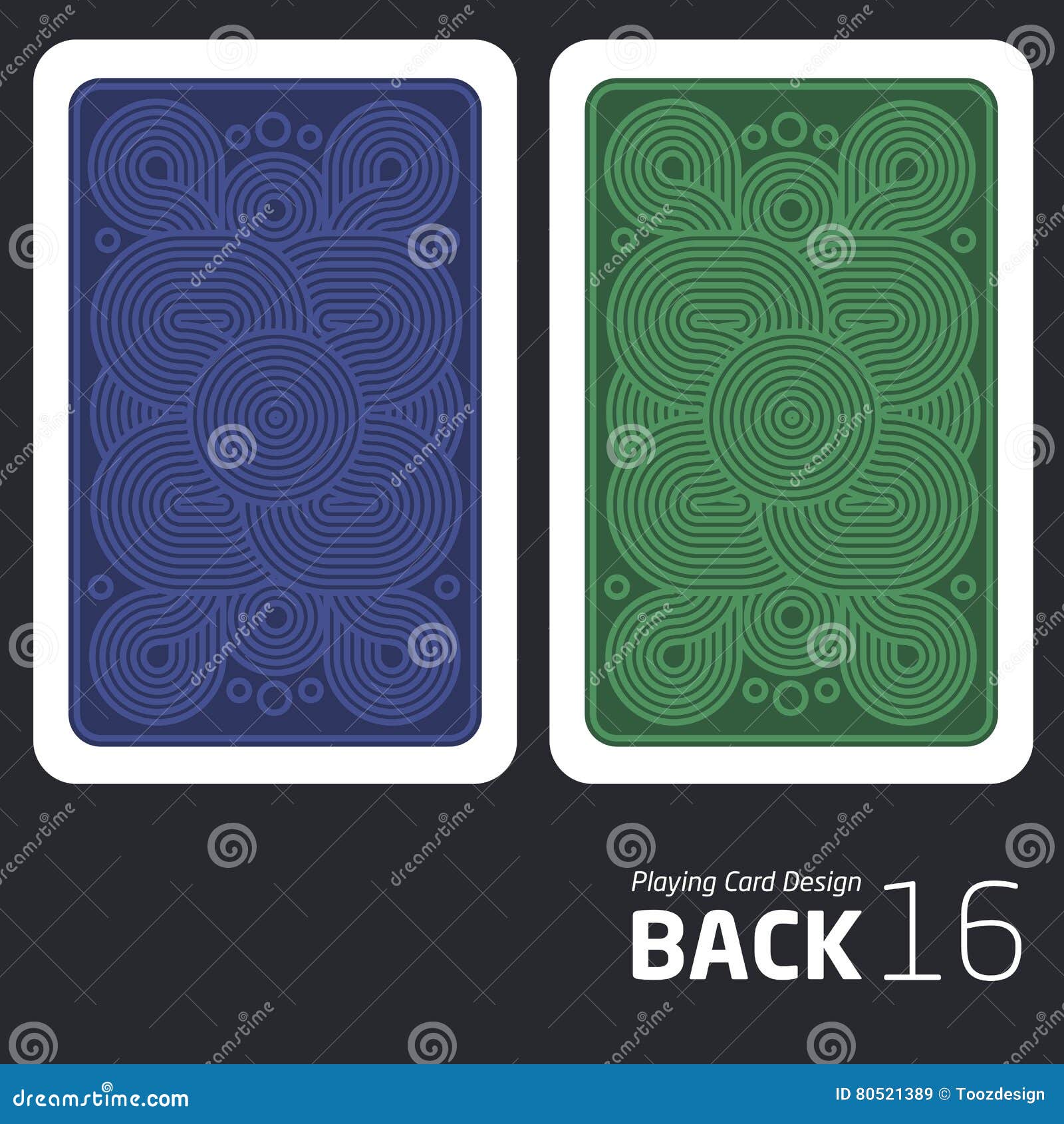 The Reverse Side of a Playing Card for Blackjack Other Game with Stock ...