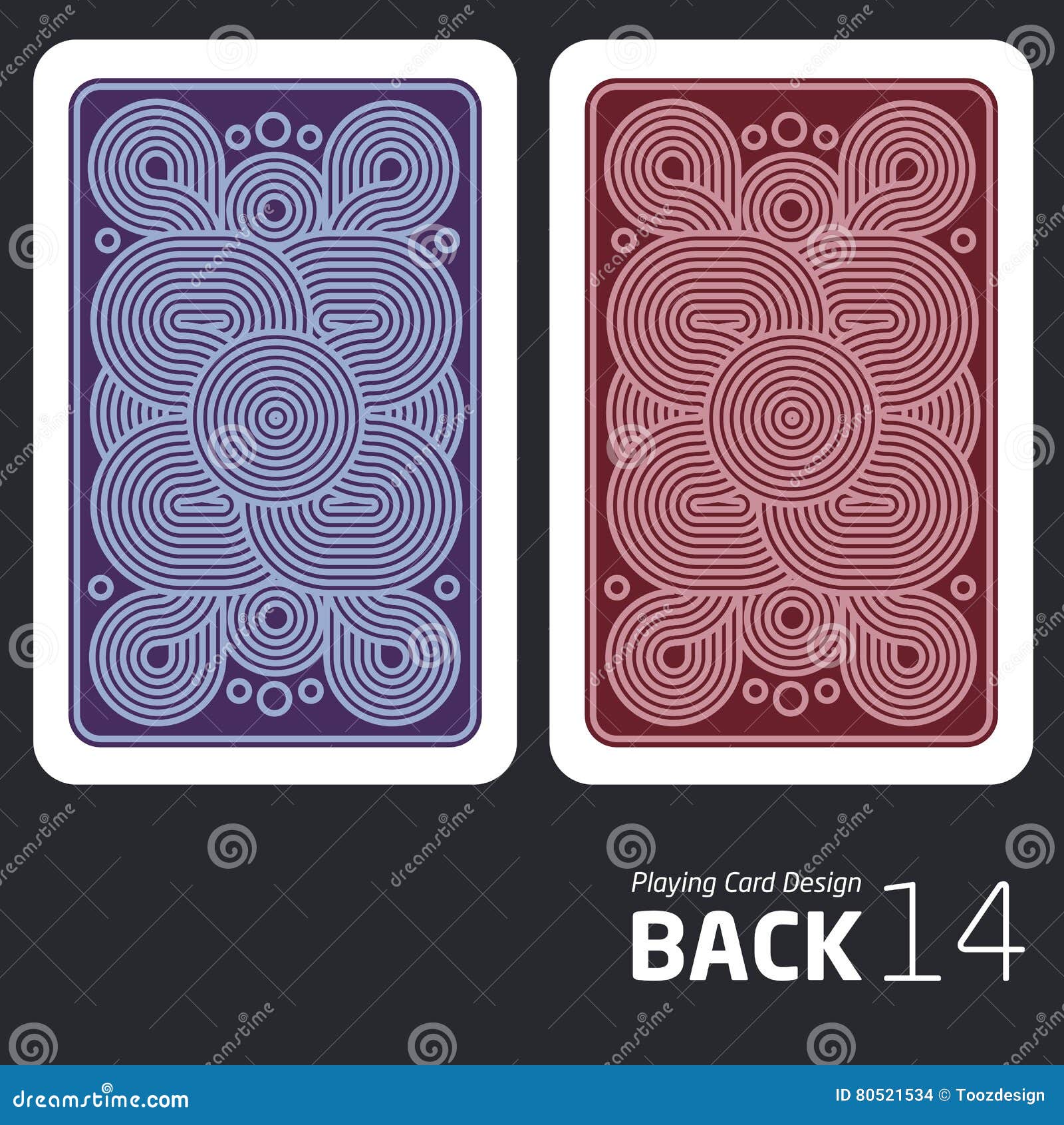 The Reverse Side of a Playing Card for Blackjack Other Game with Stock ...