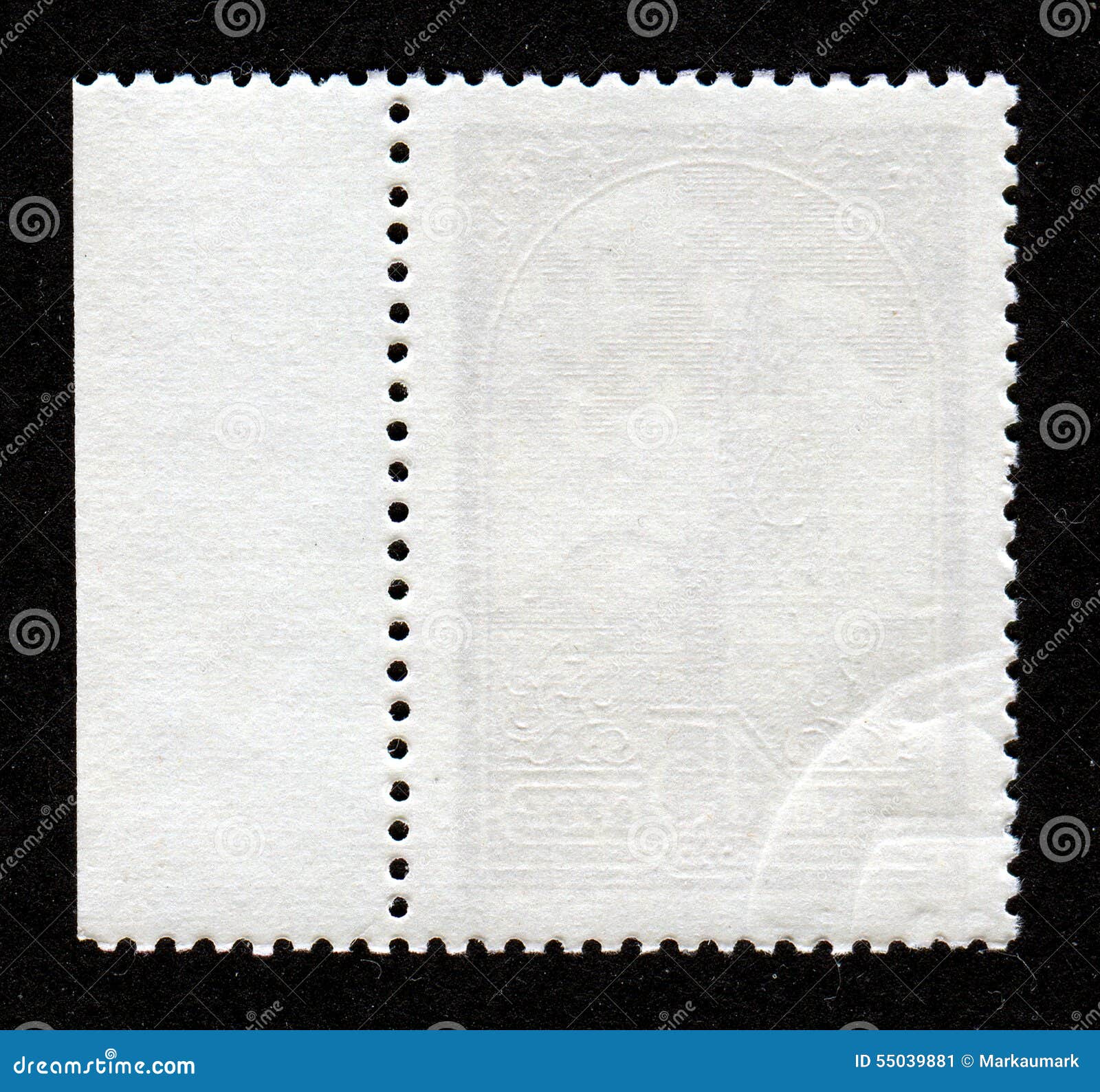 Reverse Side of a Postage Stamp. Stock Image - Image of frame, blank ...
