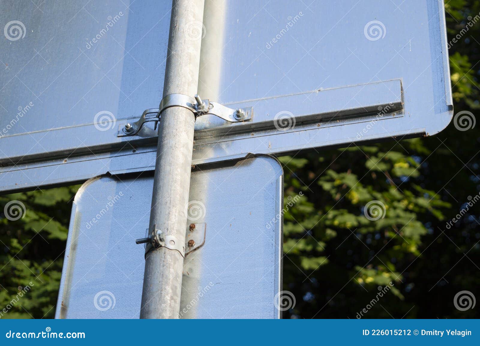 Reverse side of road signs stock photo. Image of sign - 226015212