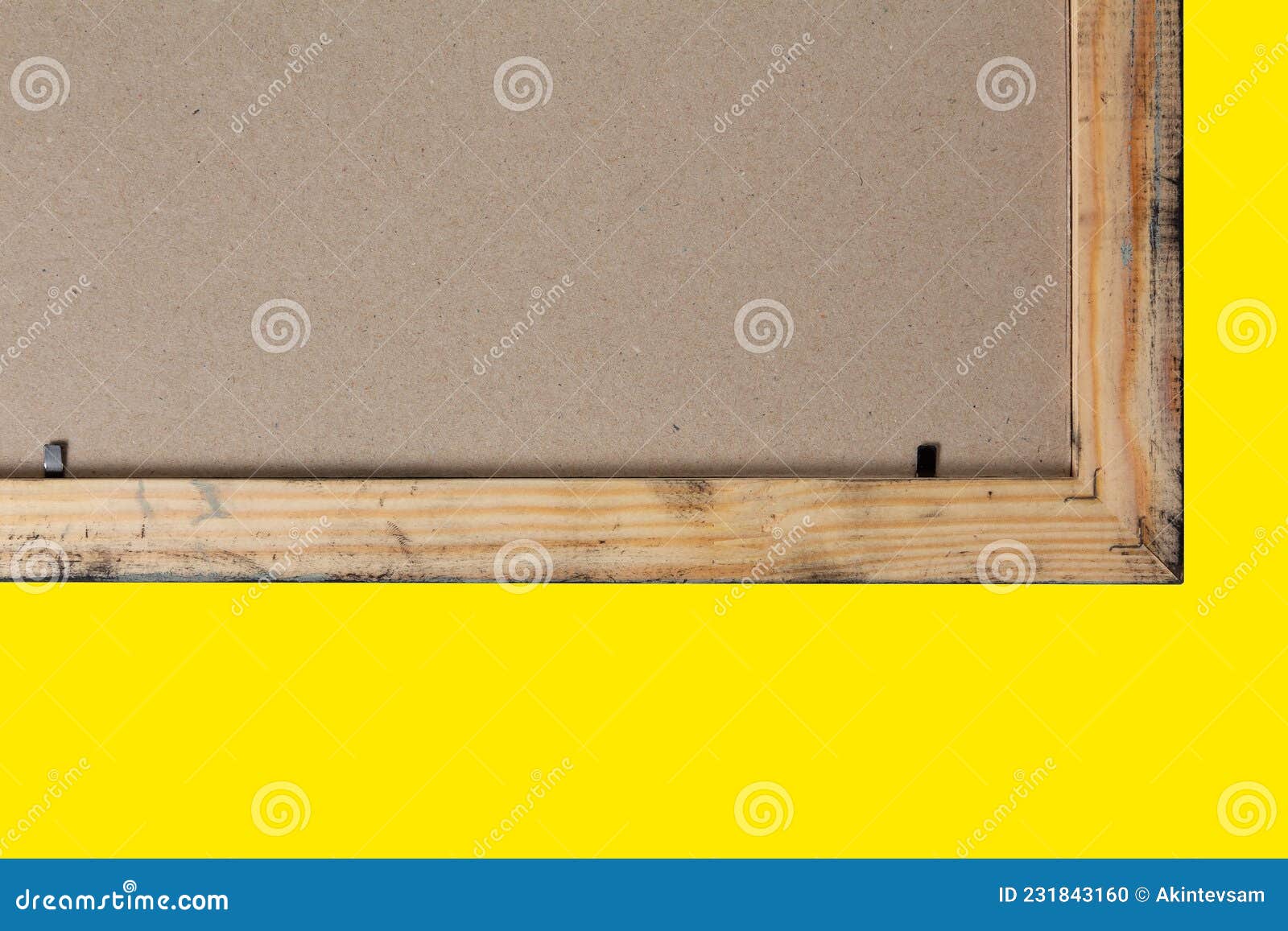 The Reverse Side of the Wooden Picture Frame Stock Photo - Image of ...