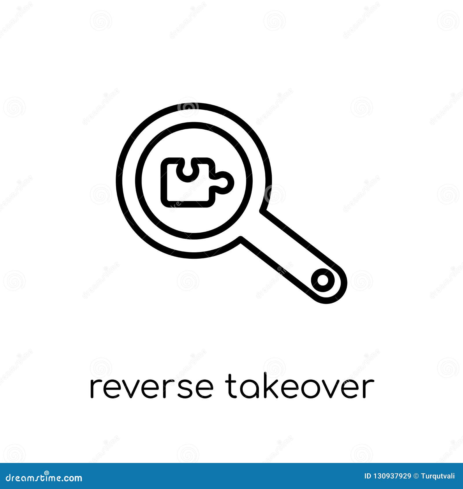 Reverse Takeover Icon. Trendy Modern Flat Linear Vector Reverse Stock ...