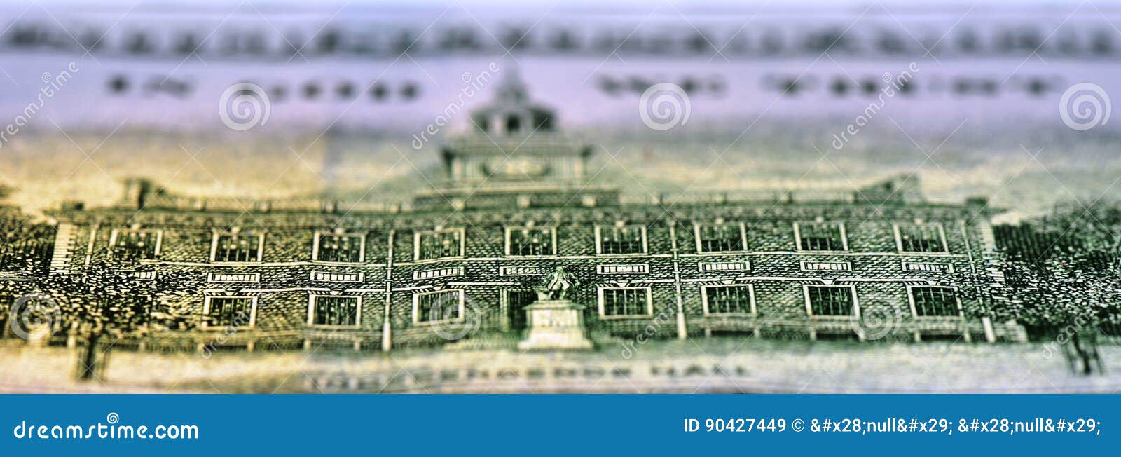 Reverse of 100 USD note stock image. Image of bill, macro - 90427449