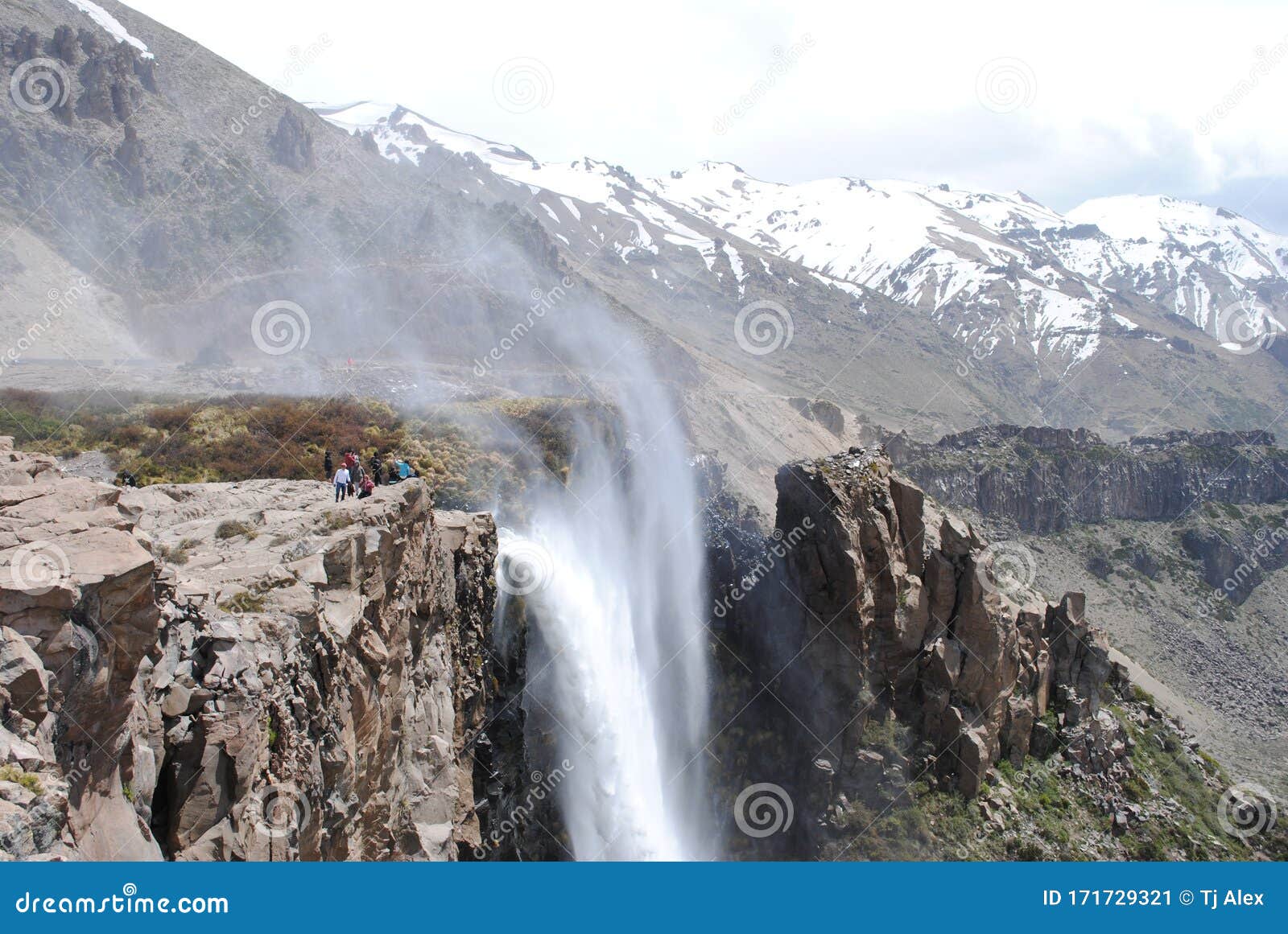 Reverse Waterfall and Nature Stock Image - Image of waterfall, rocks ...