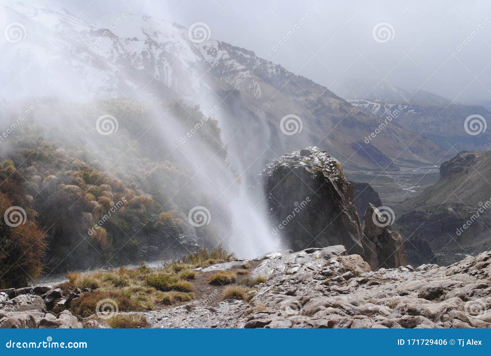 Reverse Waterfall and Nature Stock Photo - Image of reversewaterfall ...