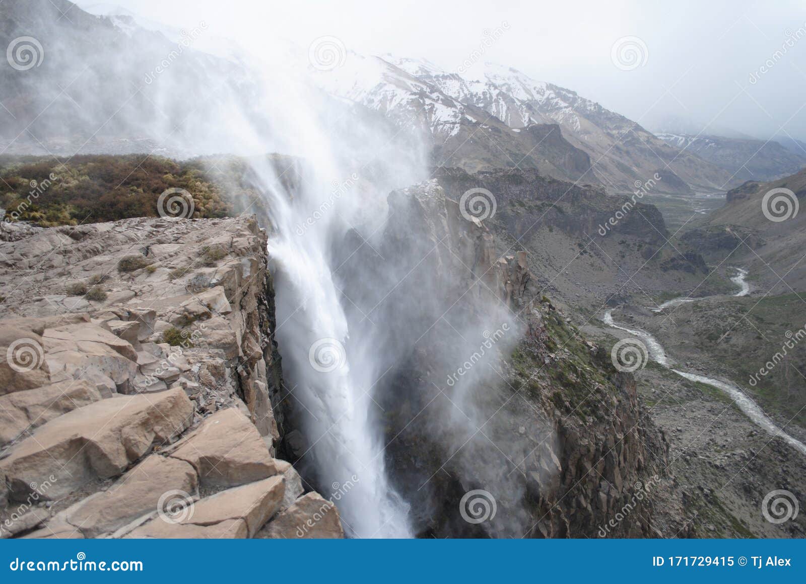 Reverse Waterfall and Nature Stock Image - Image of waterfall, holidays ...