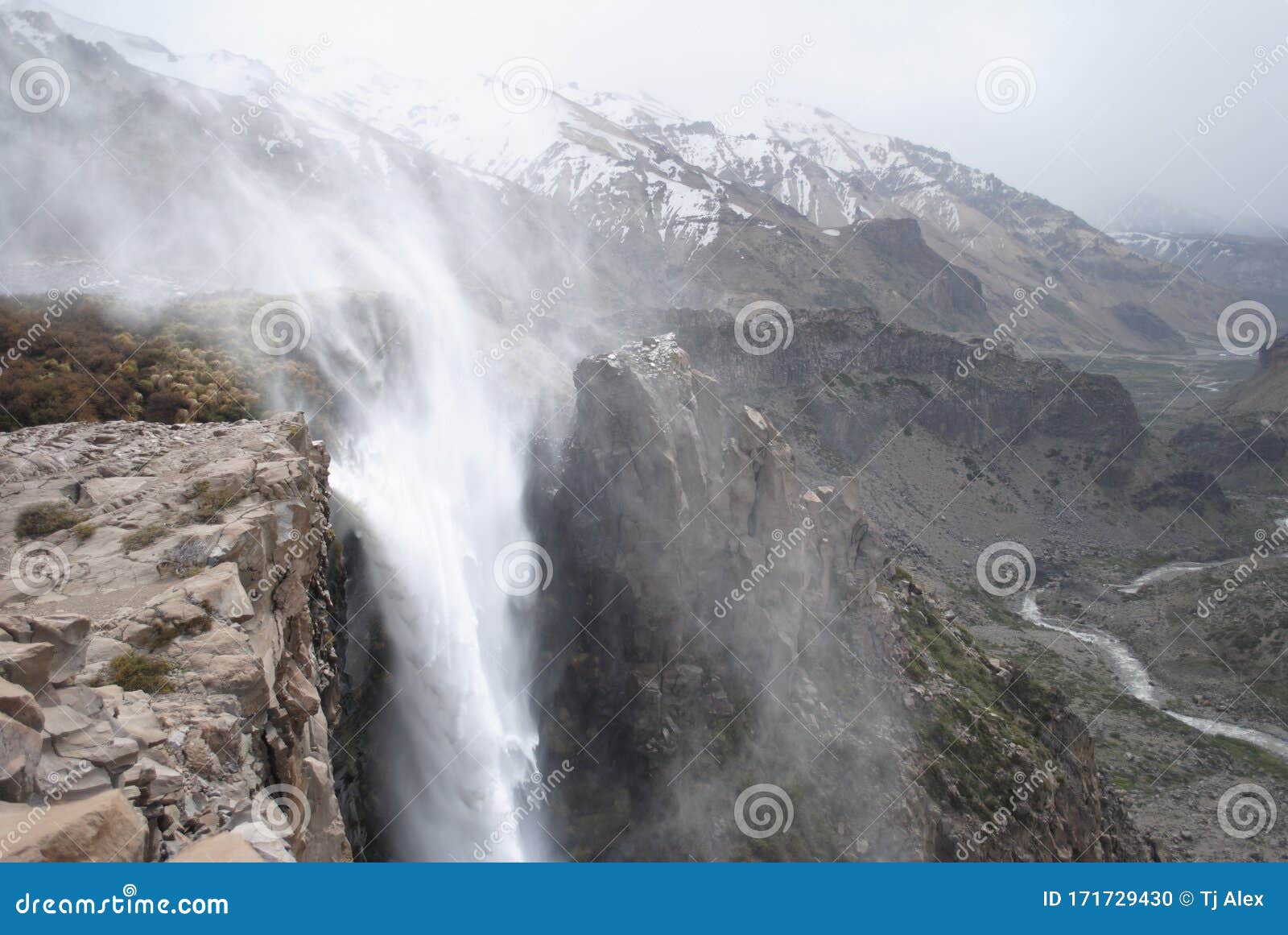 Reverse Waterfall and Nature Stock Photo - Image of waterfall ...