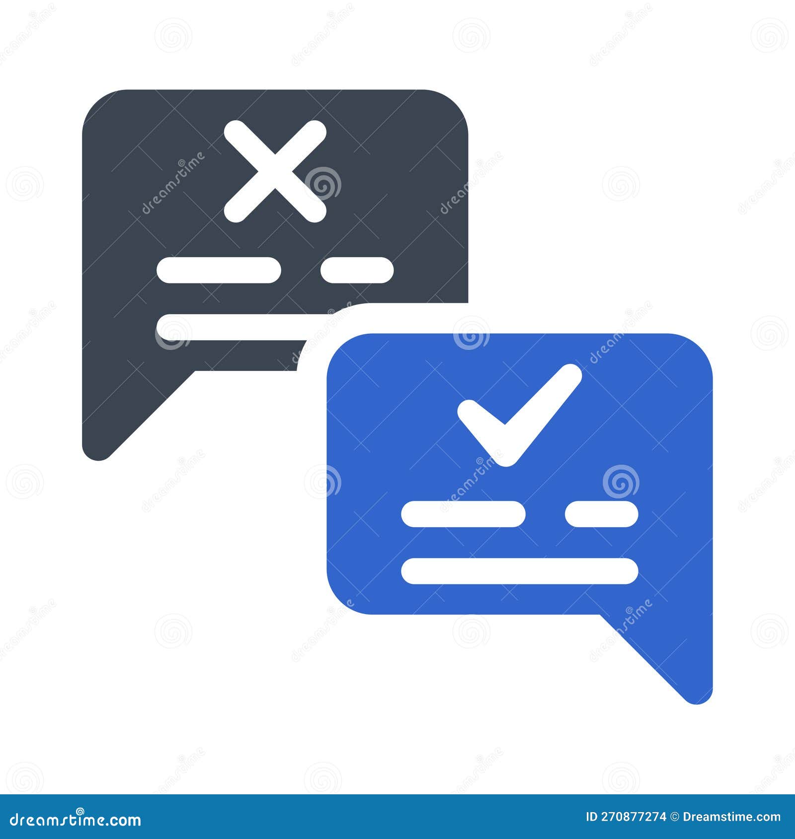 Review chat icon stock vector. Illustration of test - 270877274