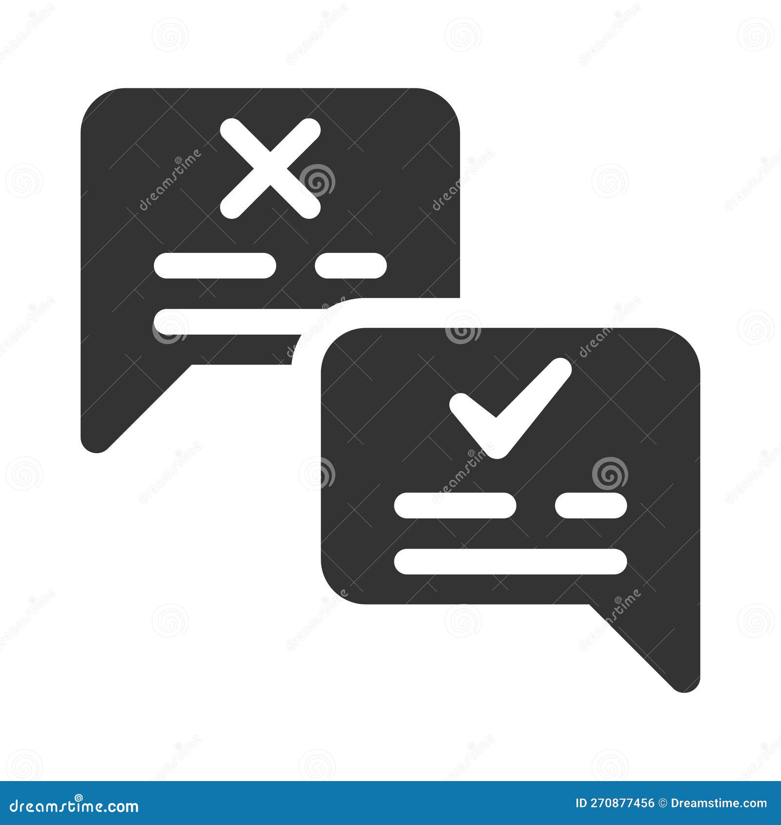 Review chat icon stock vector. Illustration of online - 270877456
