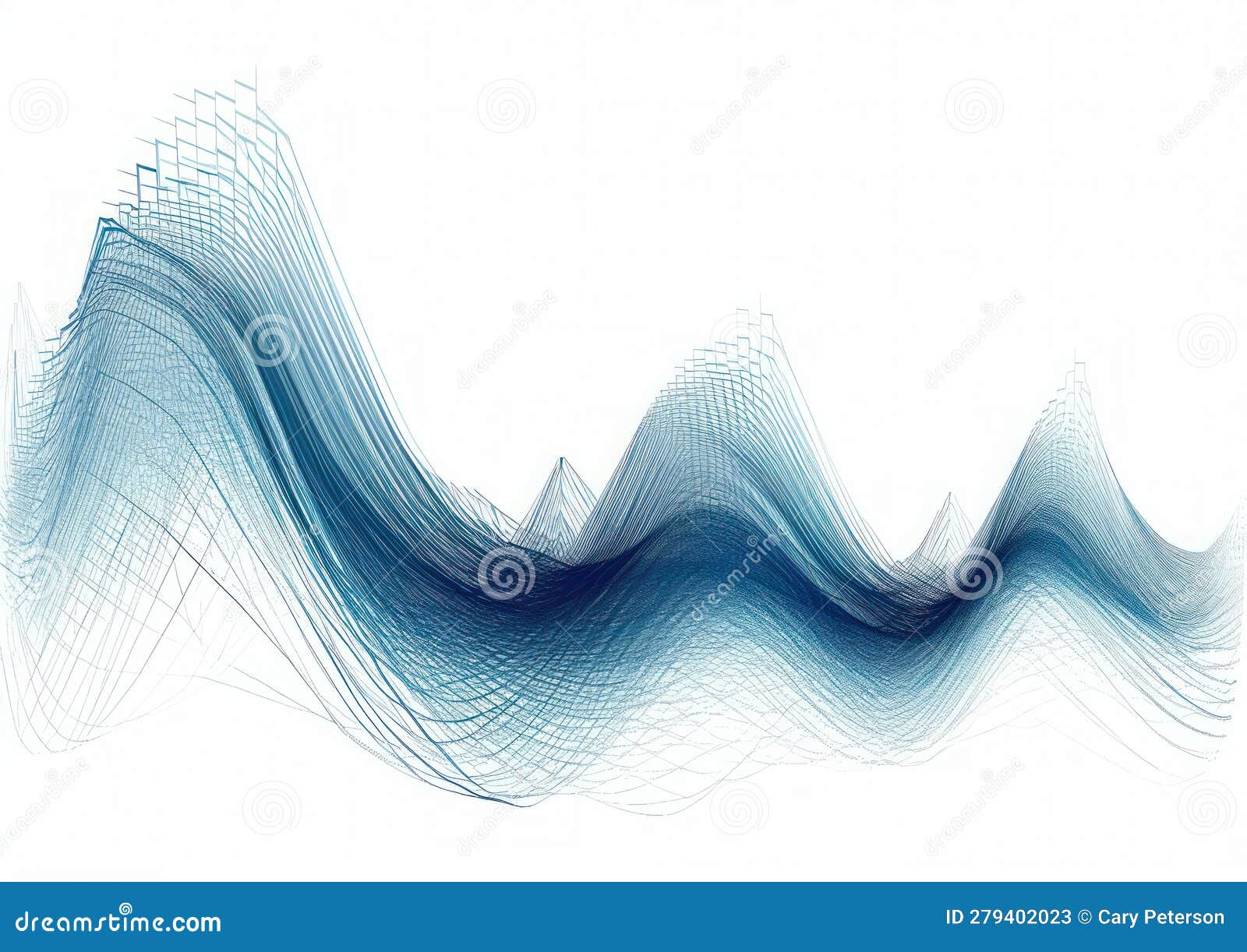 Review of the Dat Abstract Blue Wave Lines Vocal Tract Model Stock ...