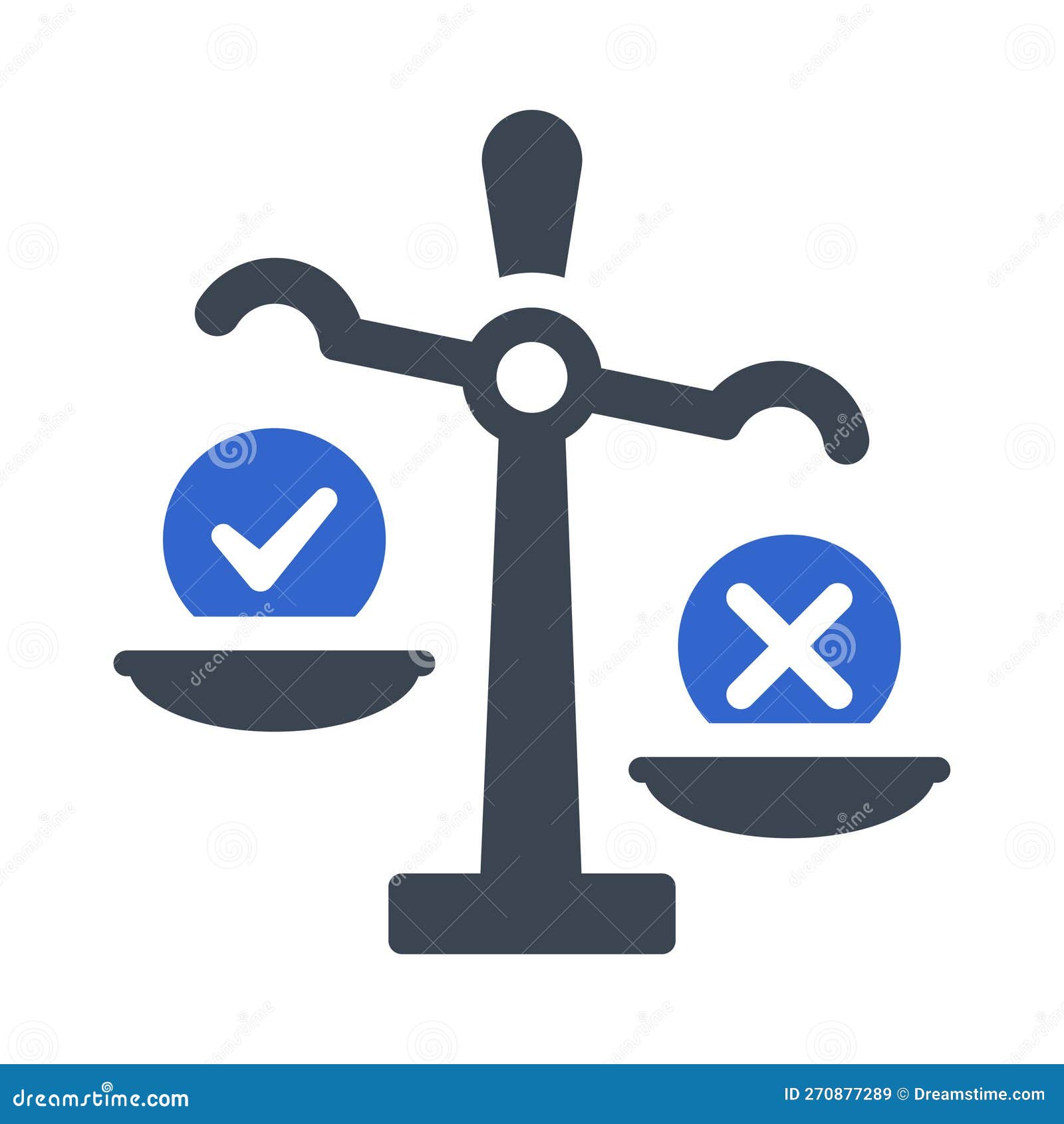 Review decision icon stock vector. Illustration of cancel - 270877289