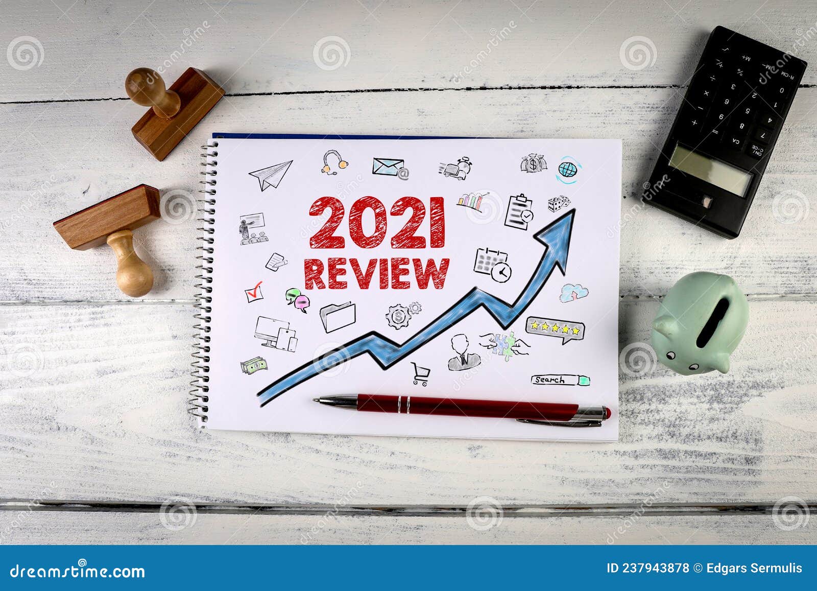 2021 Review. Development, Growth and Success Concept Stock Photo ...