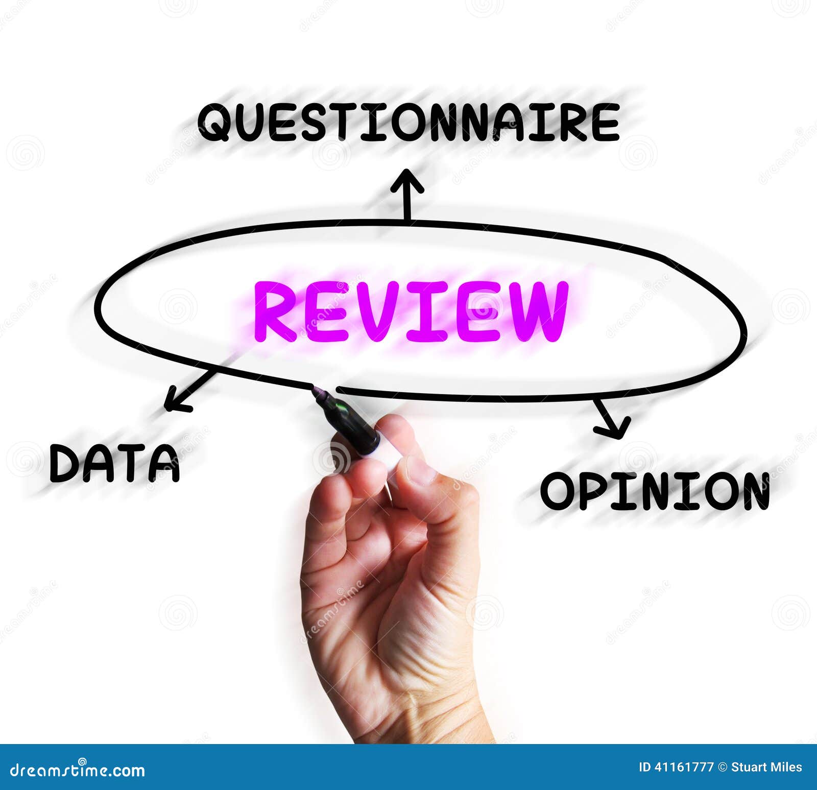 Review Diagram Displays Data Questionnaire or Opinion Stock ...