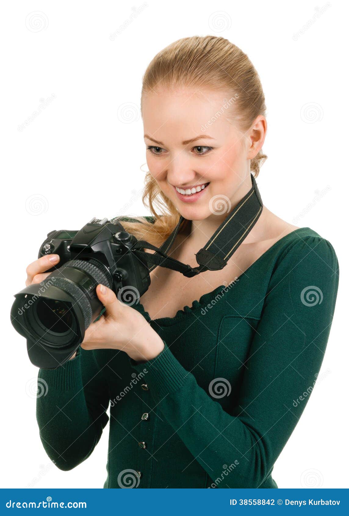 Review good shots stock photo. Image of head, photographer - 38558842
