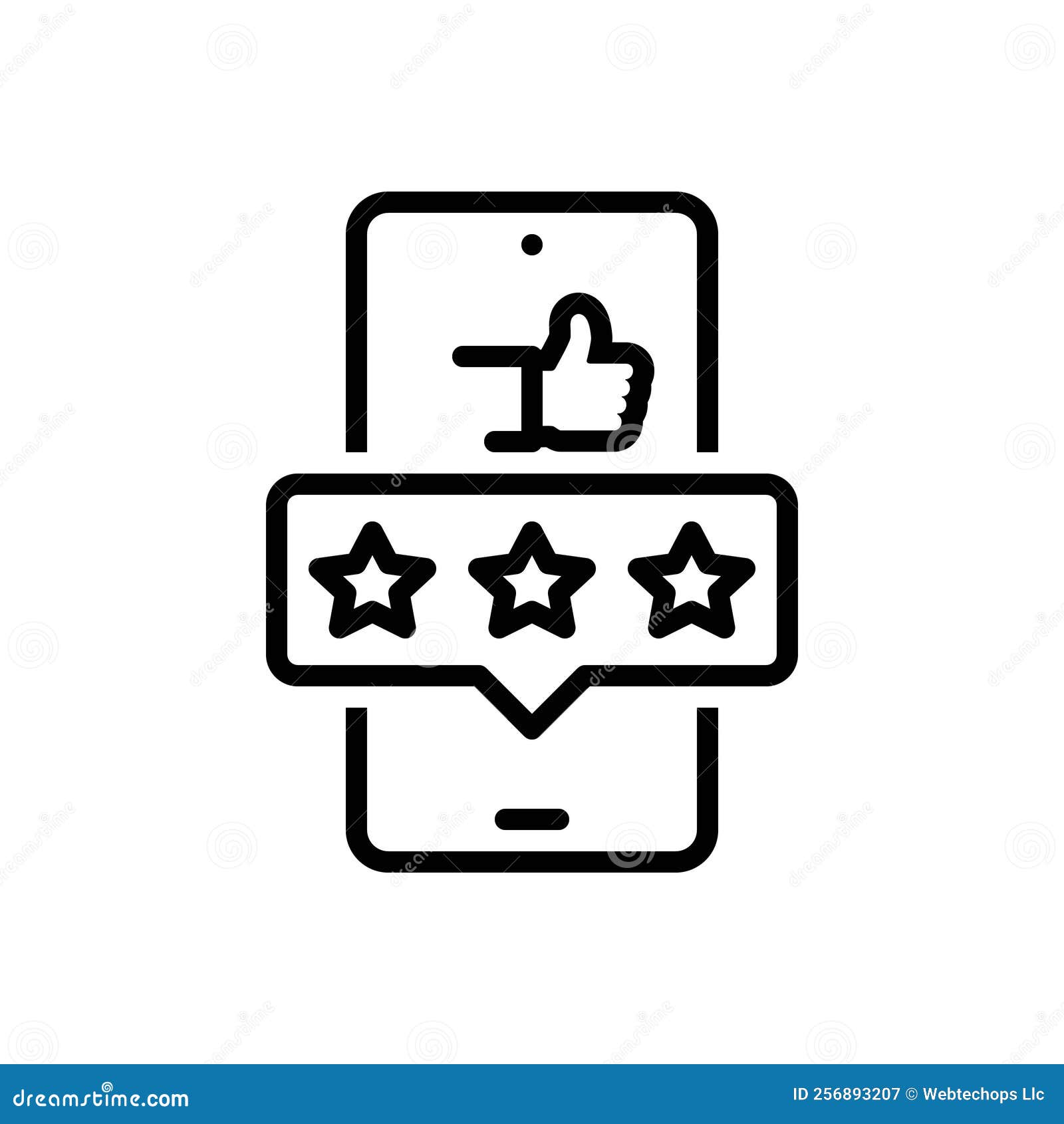 Black Line Icon for Review, Evaluation and Appraisal Stock Vector ...
