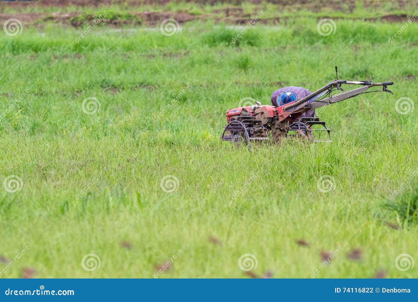 Review of the plow machine stock photo. Image of rice - 74116822