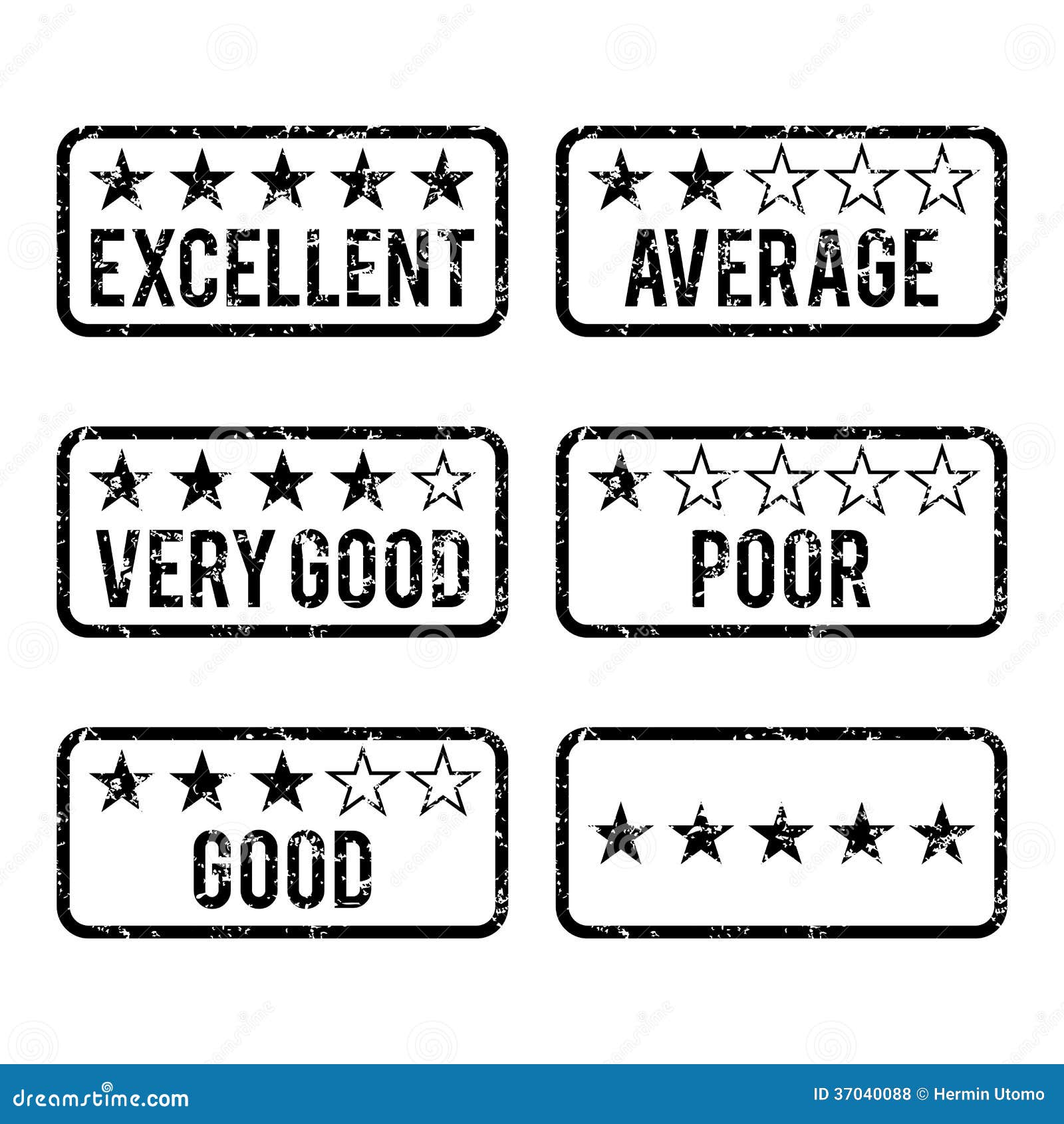 Review Rating Rubber Stamps Stock Vector - Illustration of evaluation ...