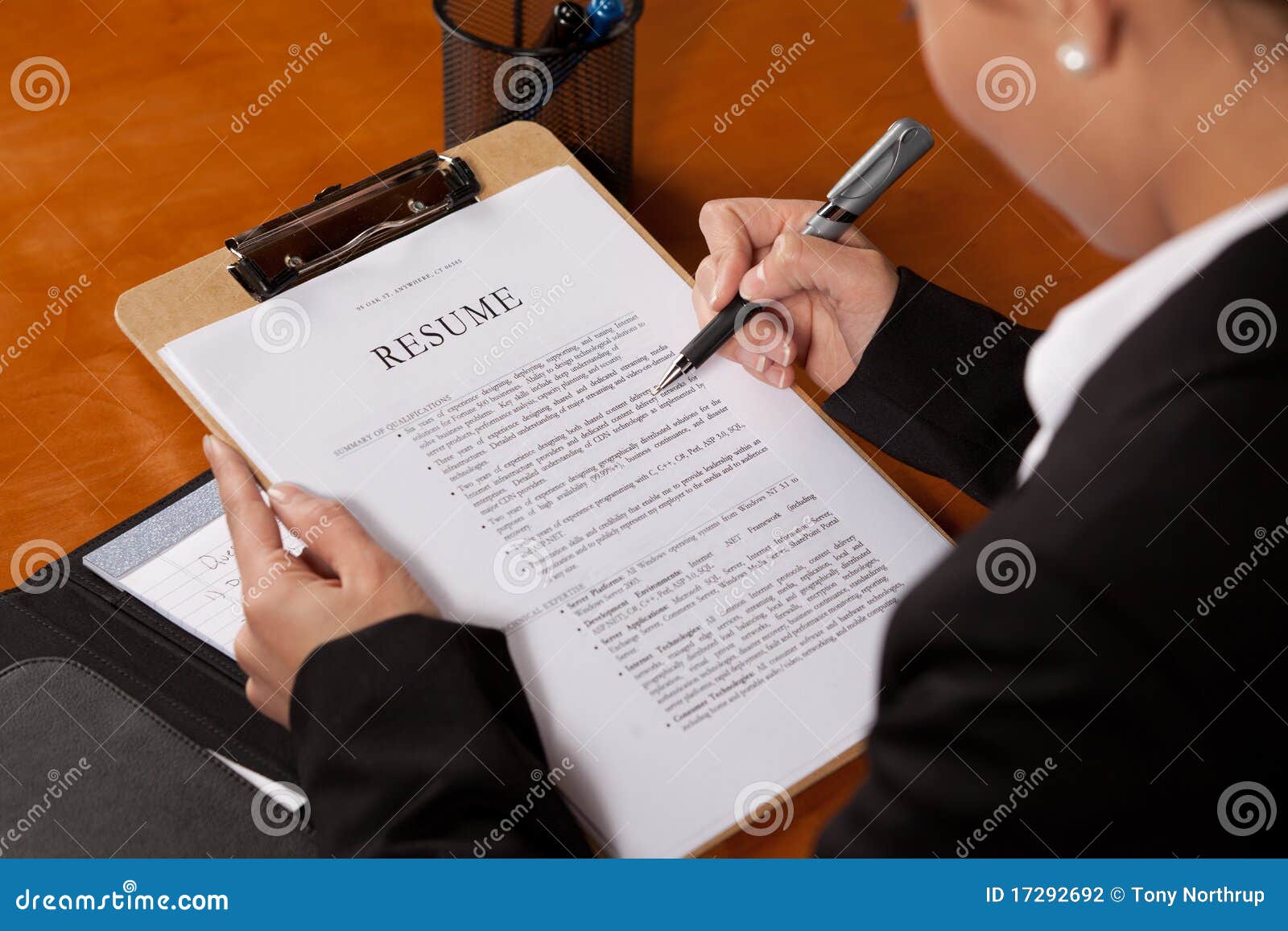 Review Resume stock photo. Image of smart, qualified - 17292692