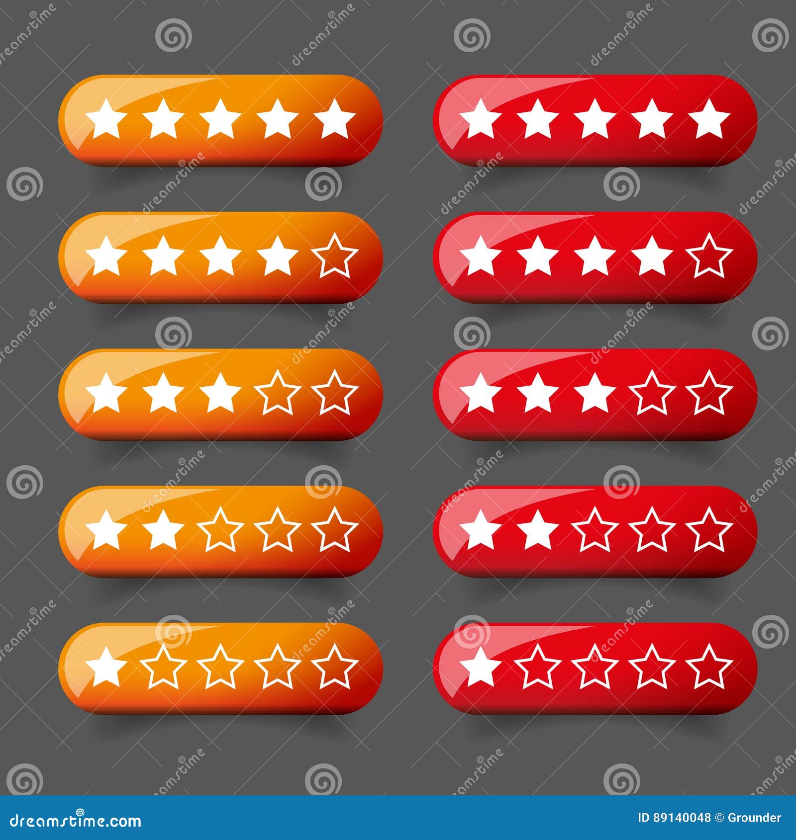 Review Star button vector stock vector. Illustration of reviews - 89140048