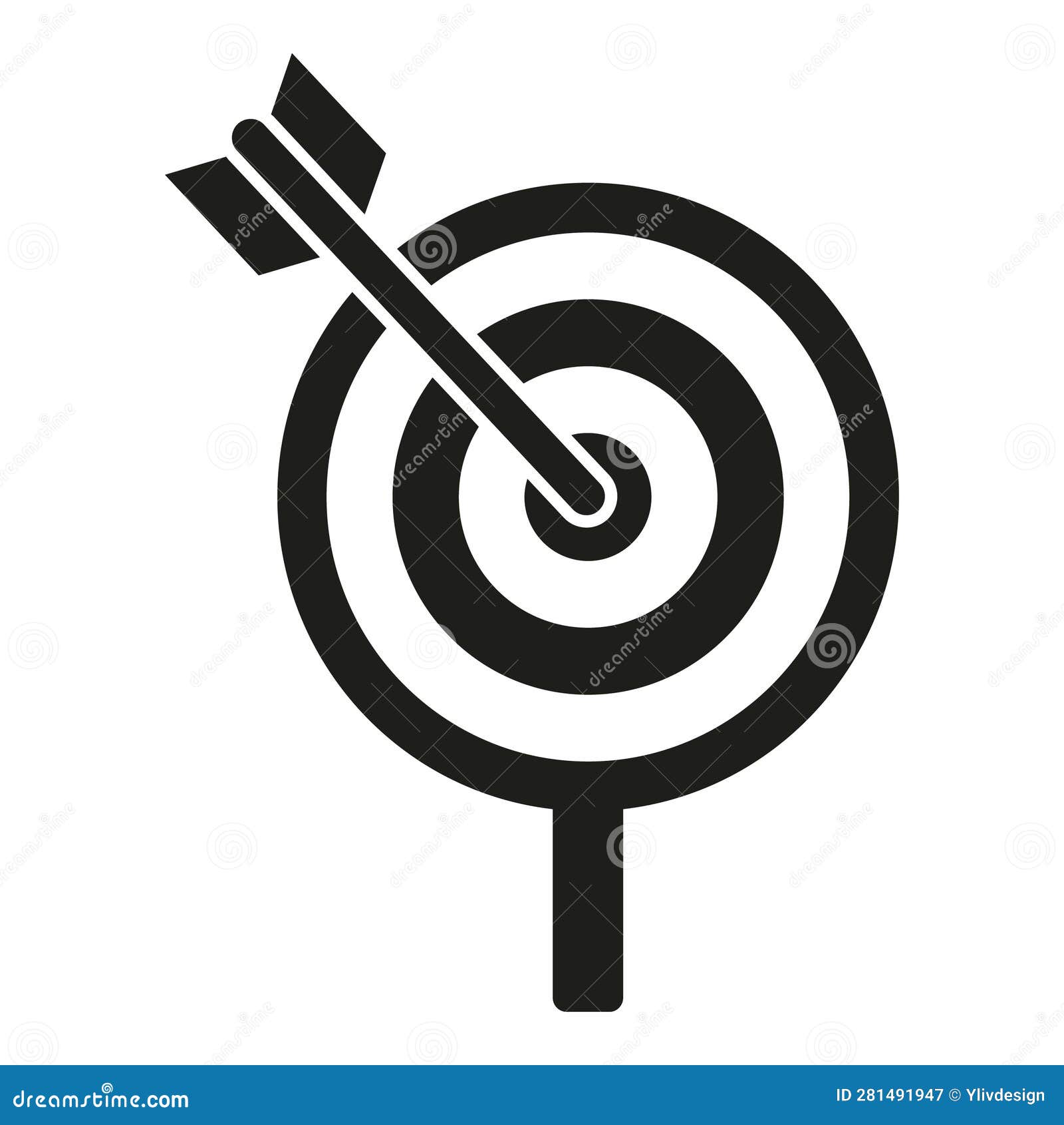 Review Target Icon Simple Vector. Customer Star Stock Vector ...