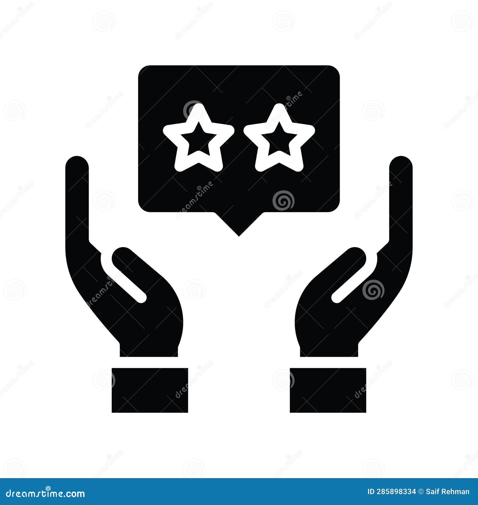 Review Vector Solid Icon Design Illustration. Product Management Symbol ...