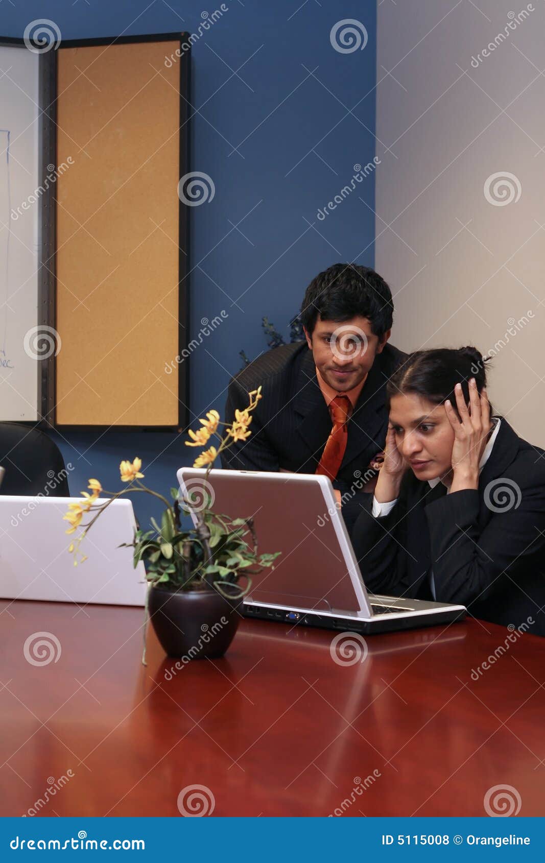 Reviewing the Numbers stock photo. Image of computer, people - 5115008