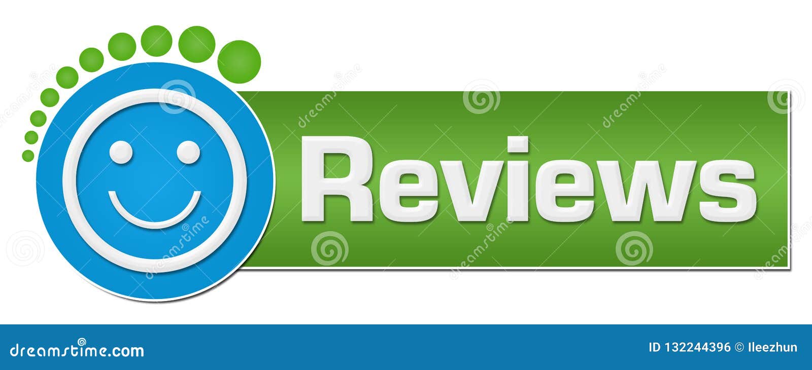 Reviews Green Blue Circular Dots Stock Illustration - Illustration of ...