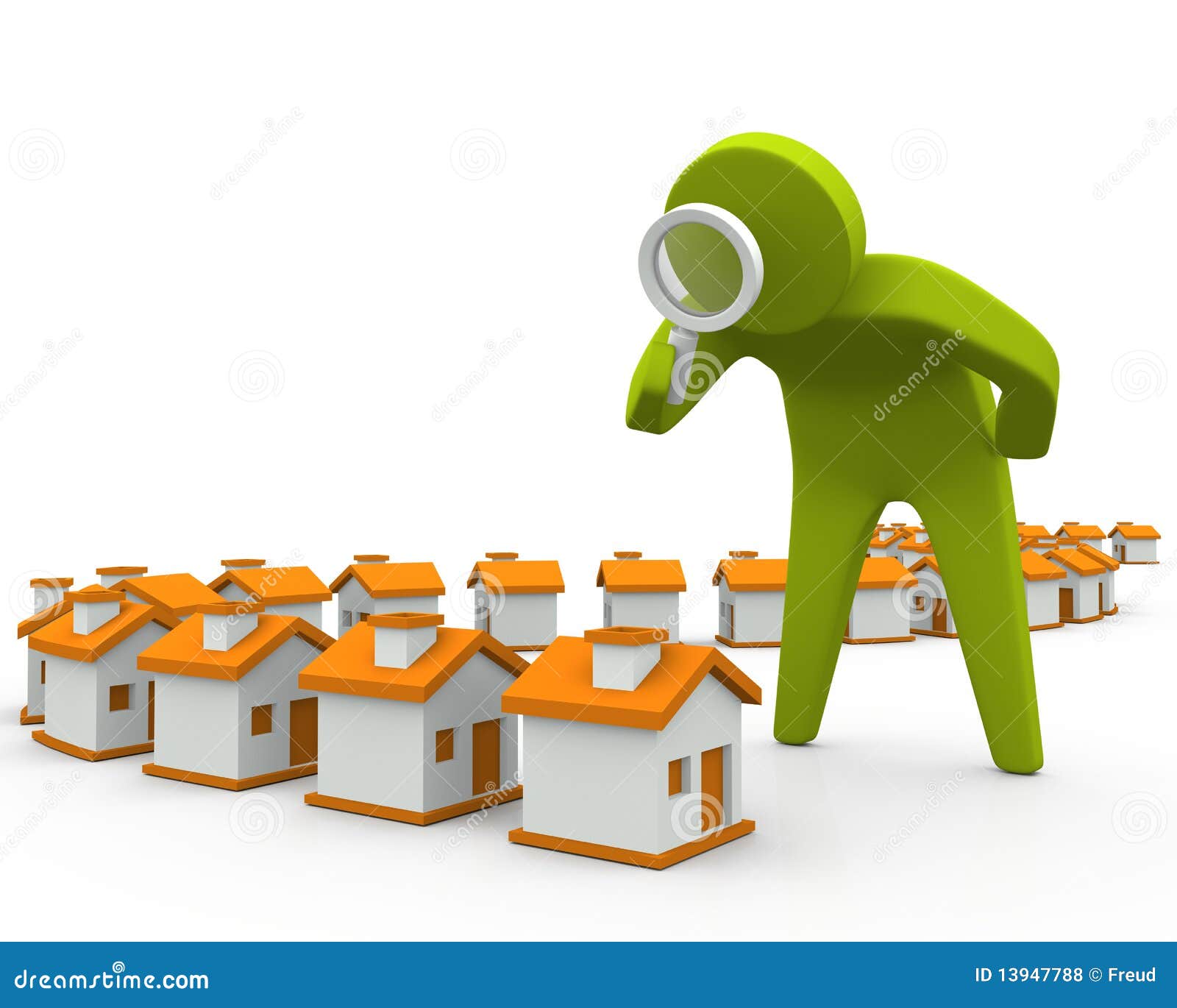 Revisar casas stock de ilustración. Ilustración de arte - 13947788