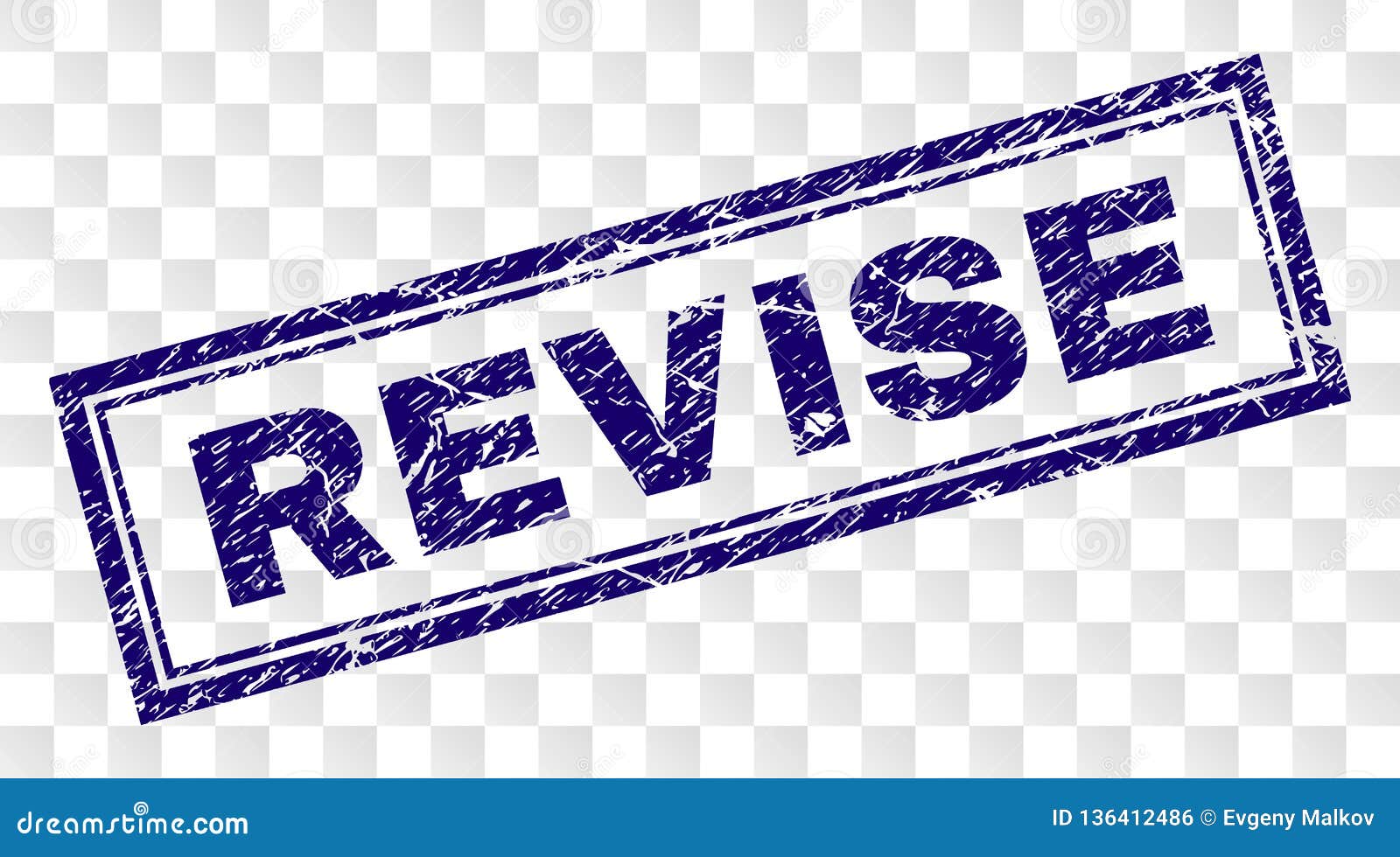 Scratched REVISE Rectangle Stamp Stock Vector - Illustration of texture ...