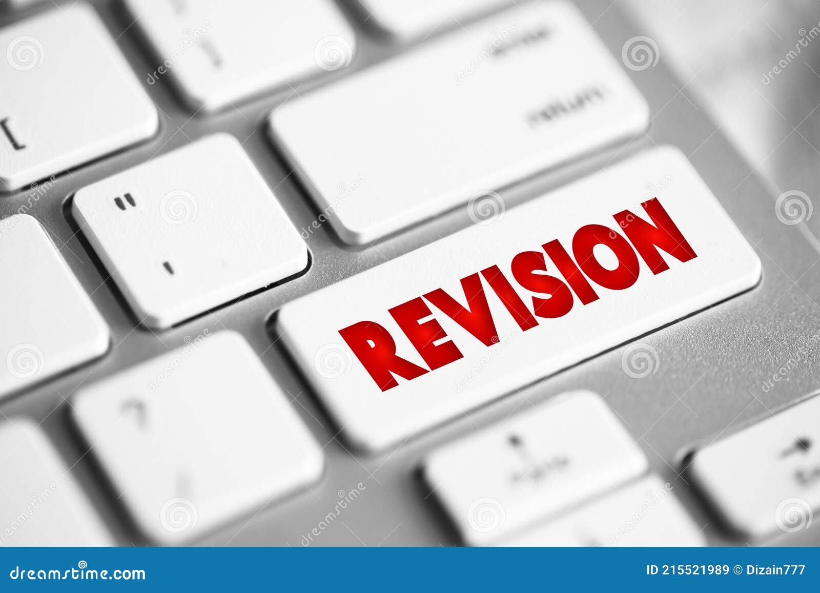 Revision Button on Keyboard, Education Concept Background Stock Image ...