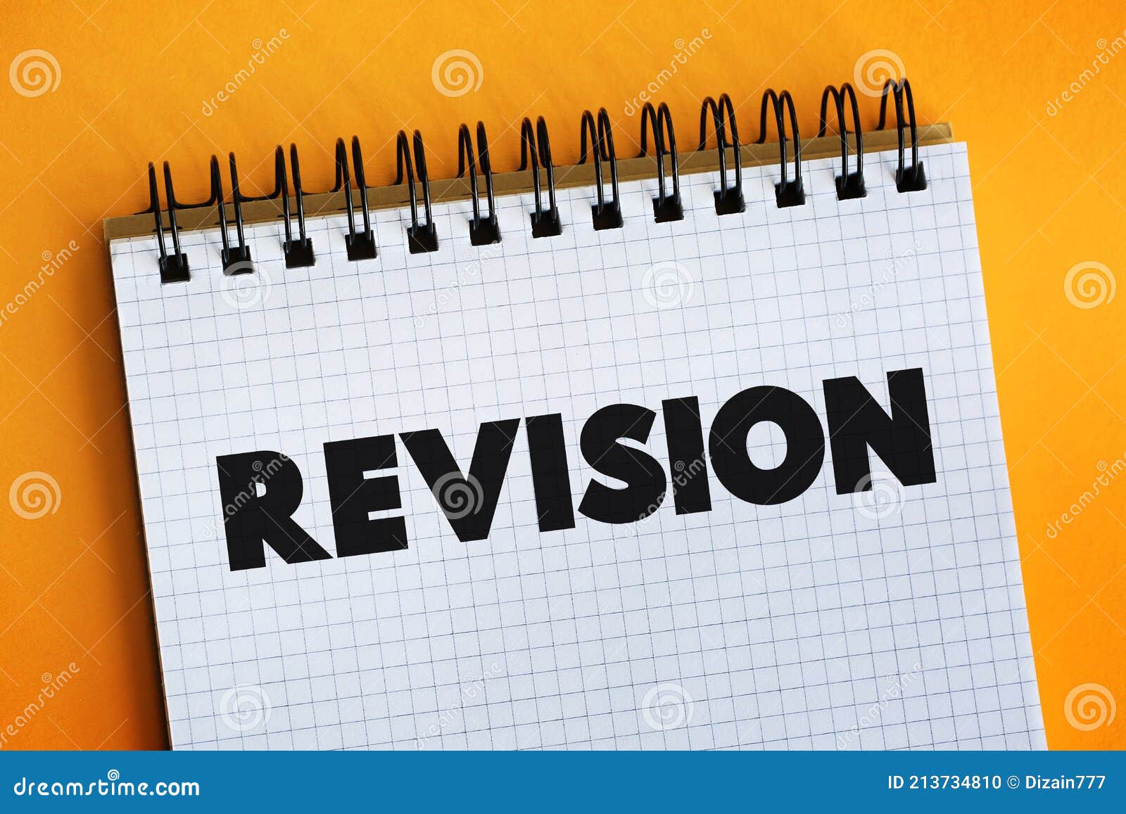 Revision Text On Notepad, Education Concept Background Stock ...